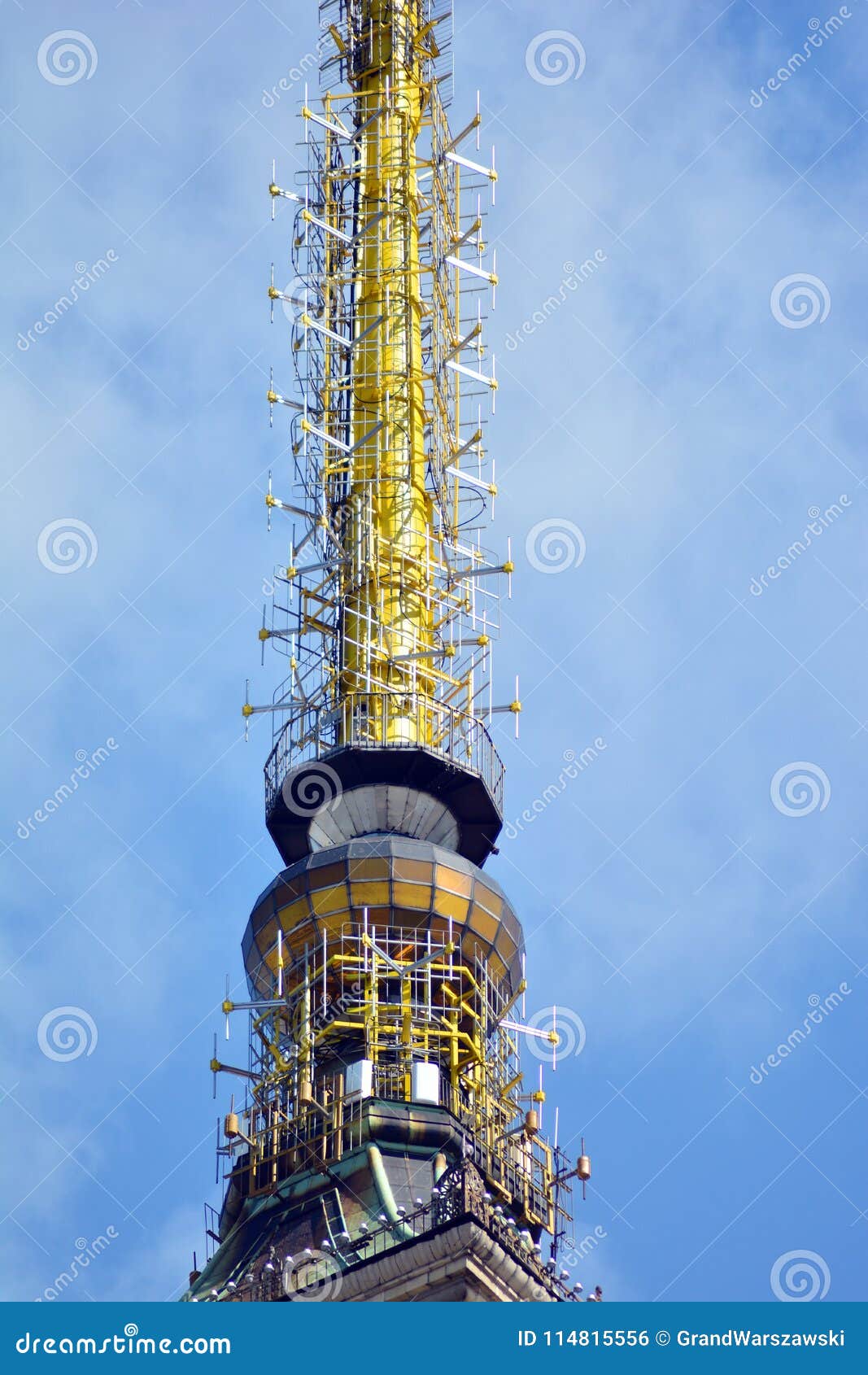 Spire of building stock photo. Image of facade, communication - 114815556
