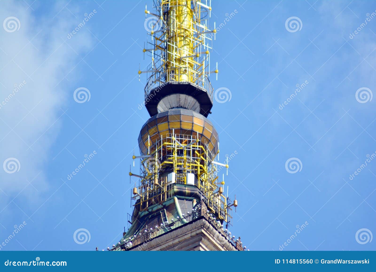 Spire of building stock photo. Image of golden, high - 114815560