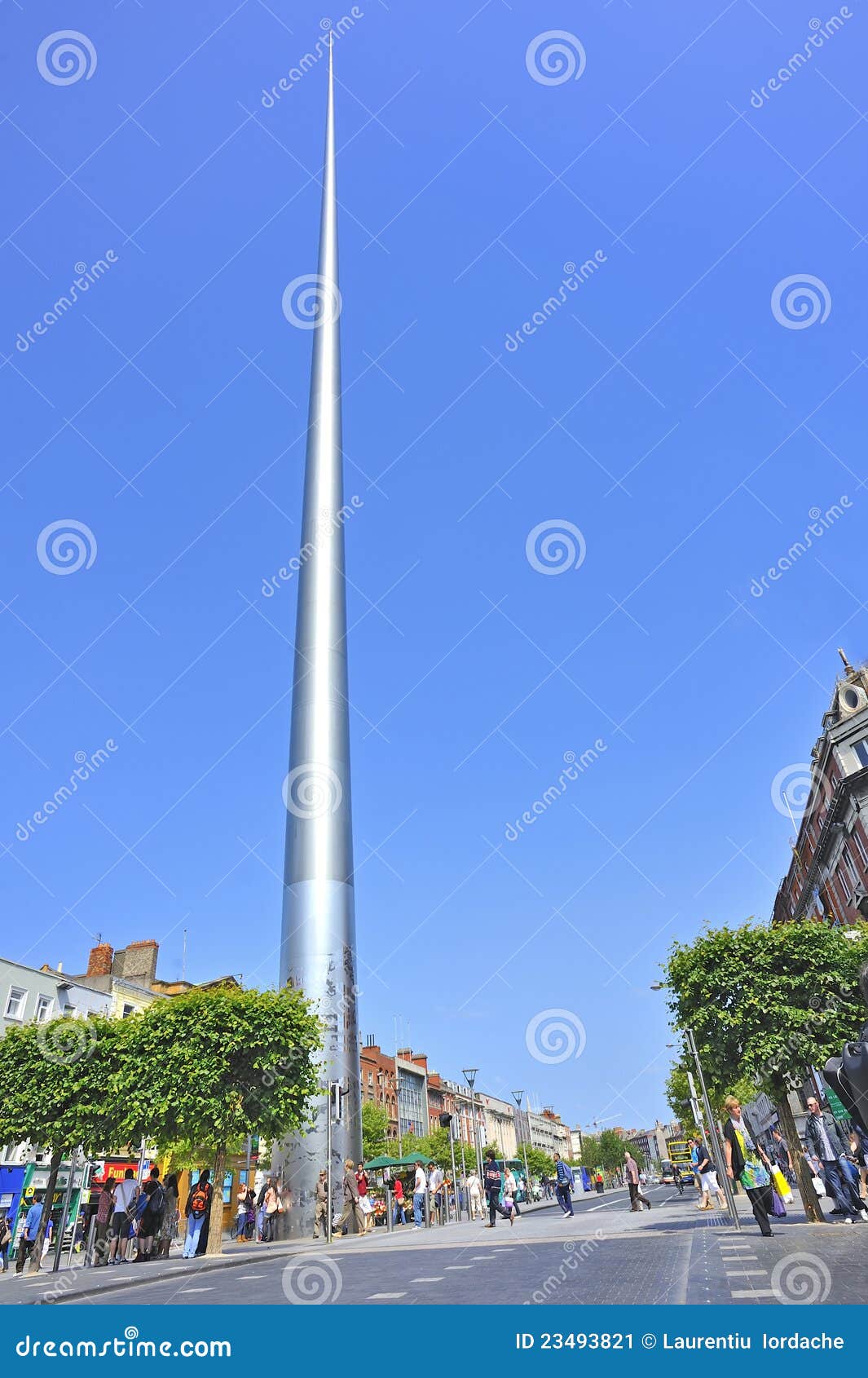 The Spire Center Symbol in Dublin, Ireland Editorial Photo - Image of ...