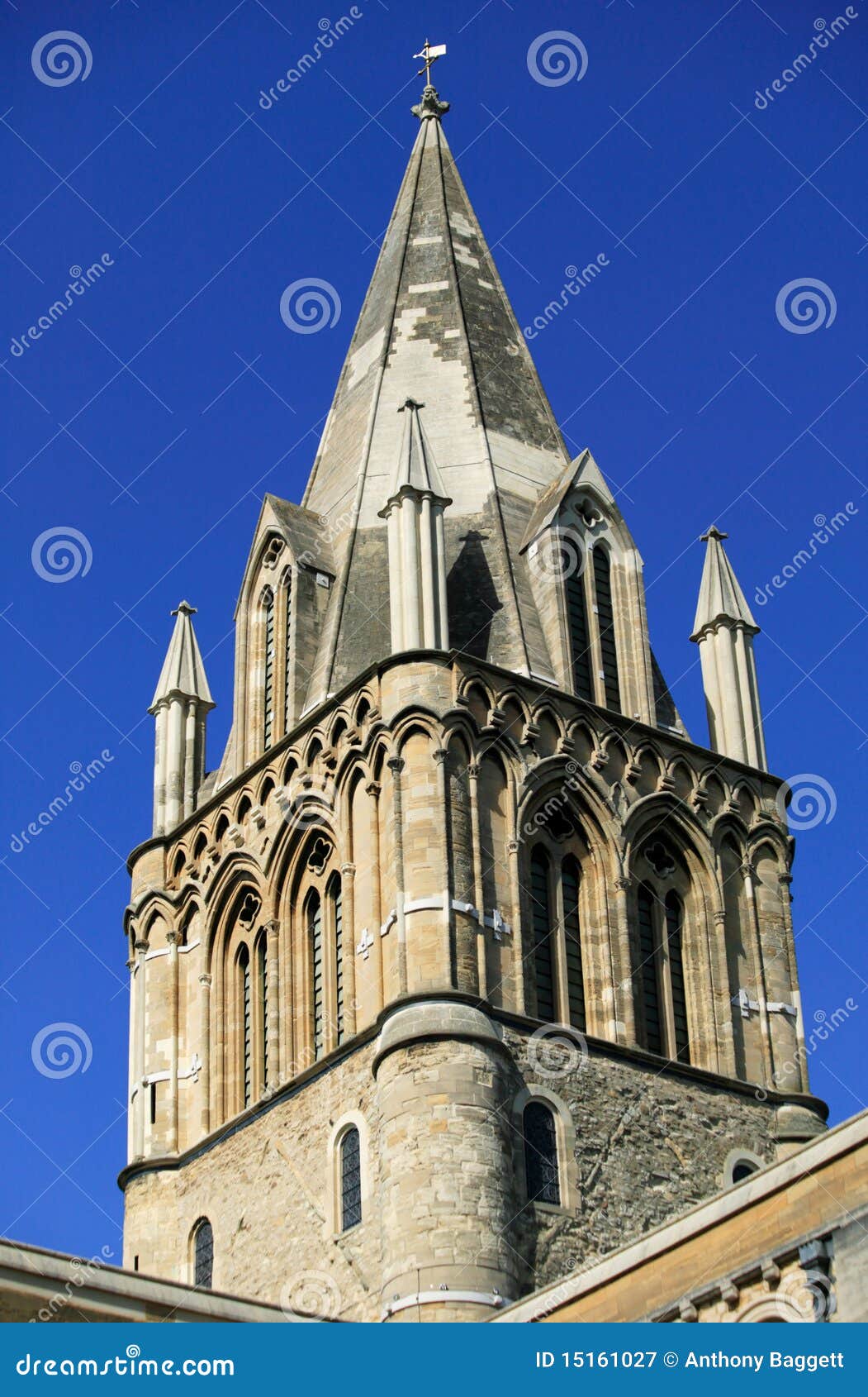 Spire of Christ Church Oxford University Stock Image - Image of parish ...