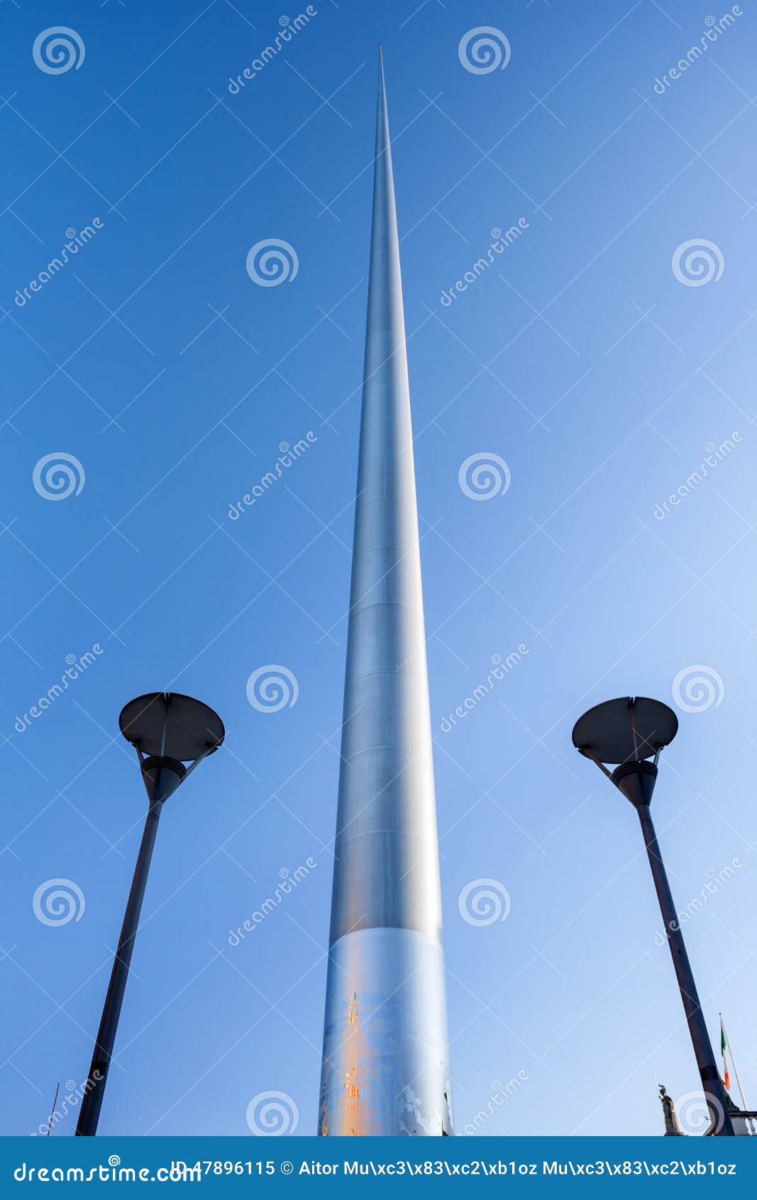 Spire of Dublin editorial image. Image of monument, blue - 47896115