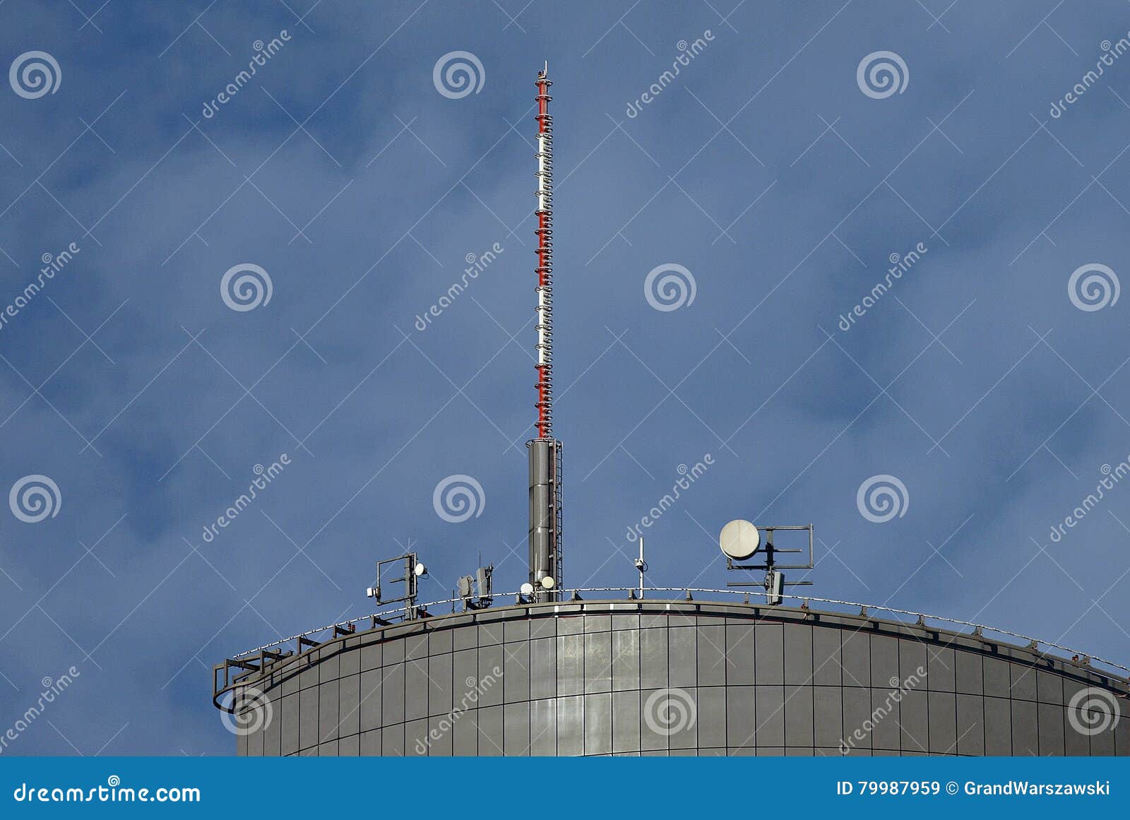 Spire on the Roof of the Building Stock Image - Image of habitat ...