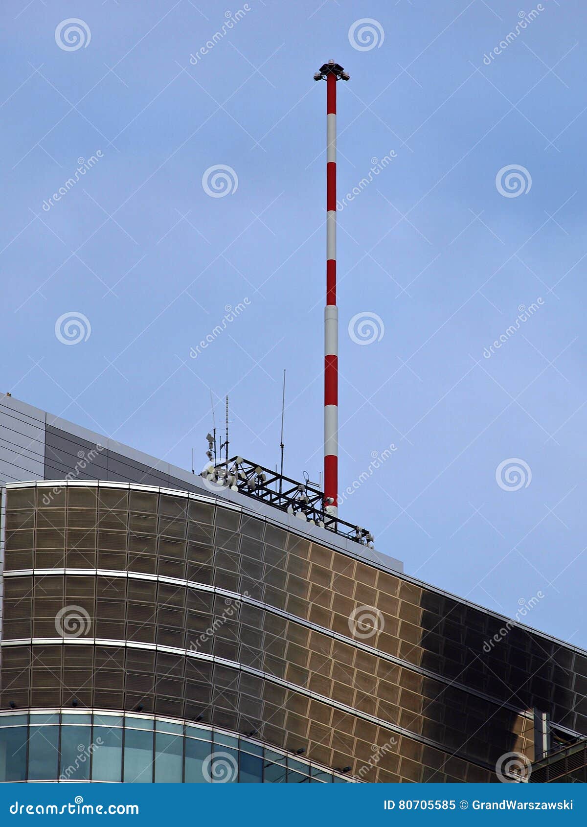 Spire on the Roof of the Building Stock Image - Image of place, skyline ...