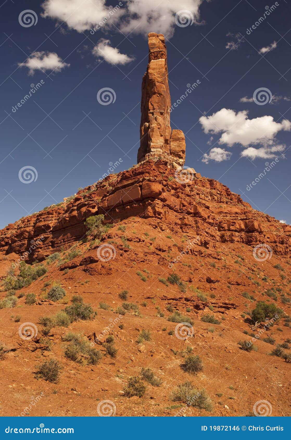 Spire in Utah S Valley of the Gods Stock Photo - Image of desert, park ...