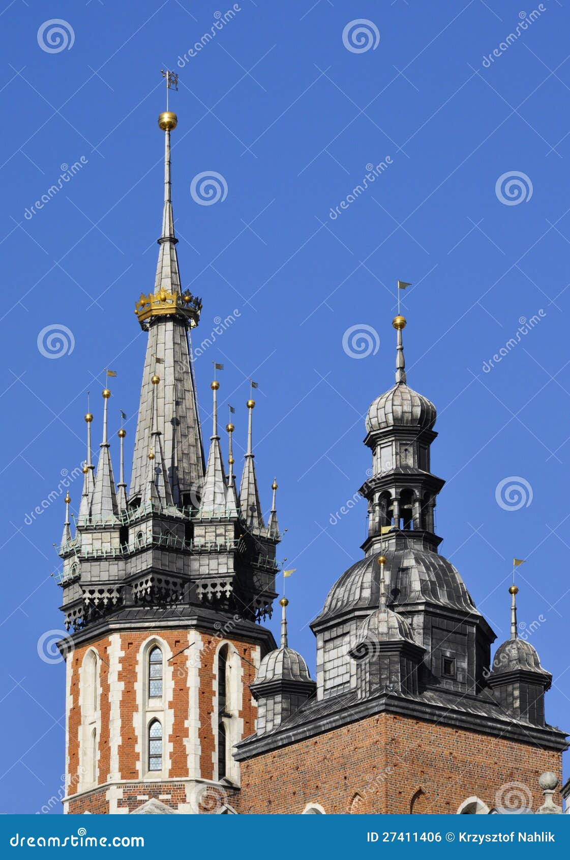 Spires of church towers stock photo. Image of travel - 27411406