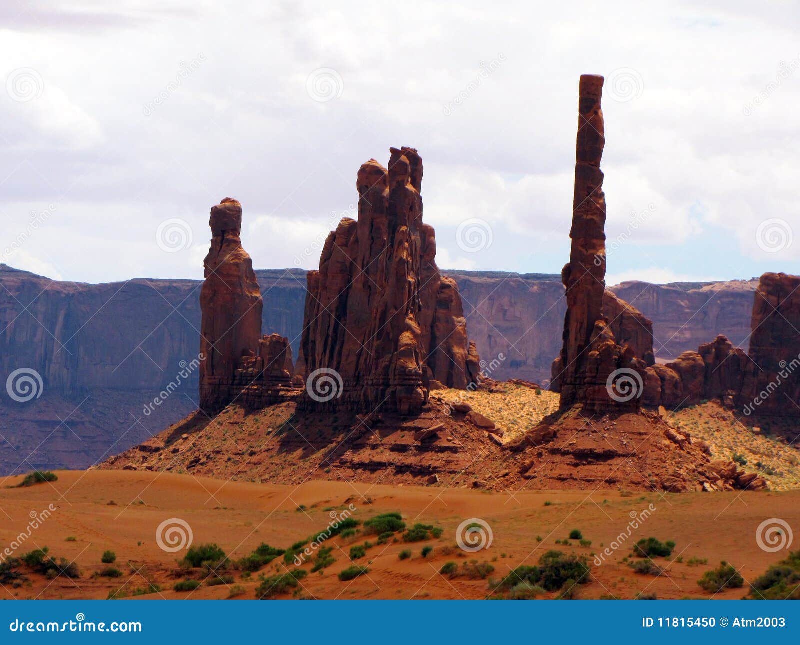 Spires in Monument Valley stock photo. Image of monument - 11815450