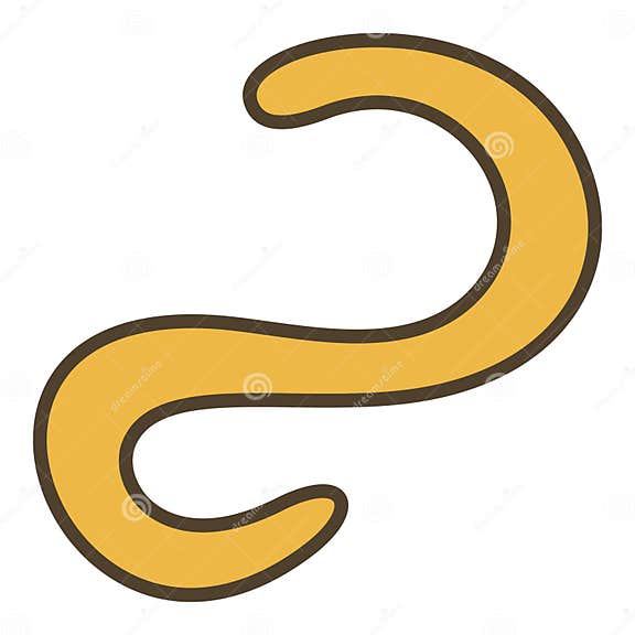 Spirilla Spiral Bacterium Vector Science Concept Colored Icon Stock ...