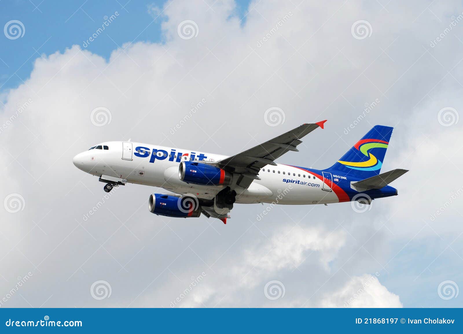 Spirit Airlines Airbus in Flight Editorial Photography - Image of ...