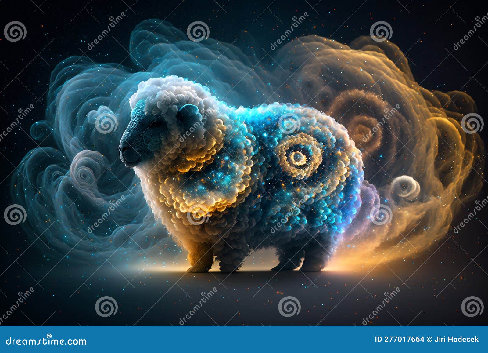 Spirit animal - Sheep stock illustration. Illustration of beautiful ...