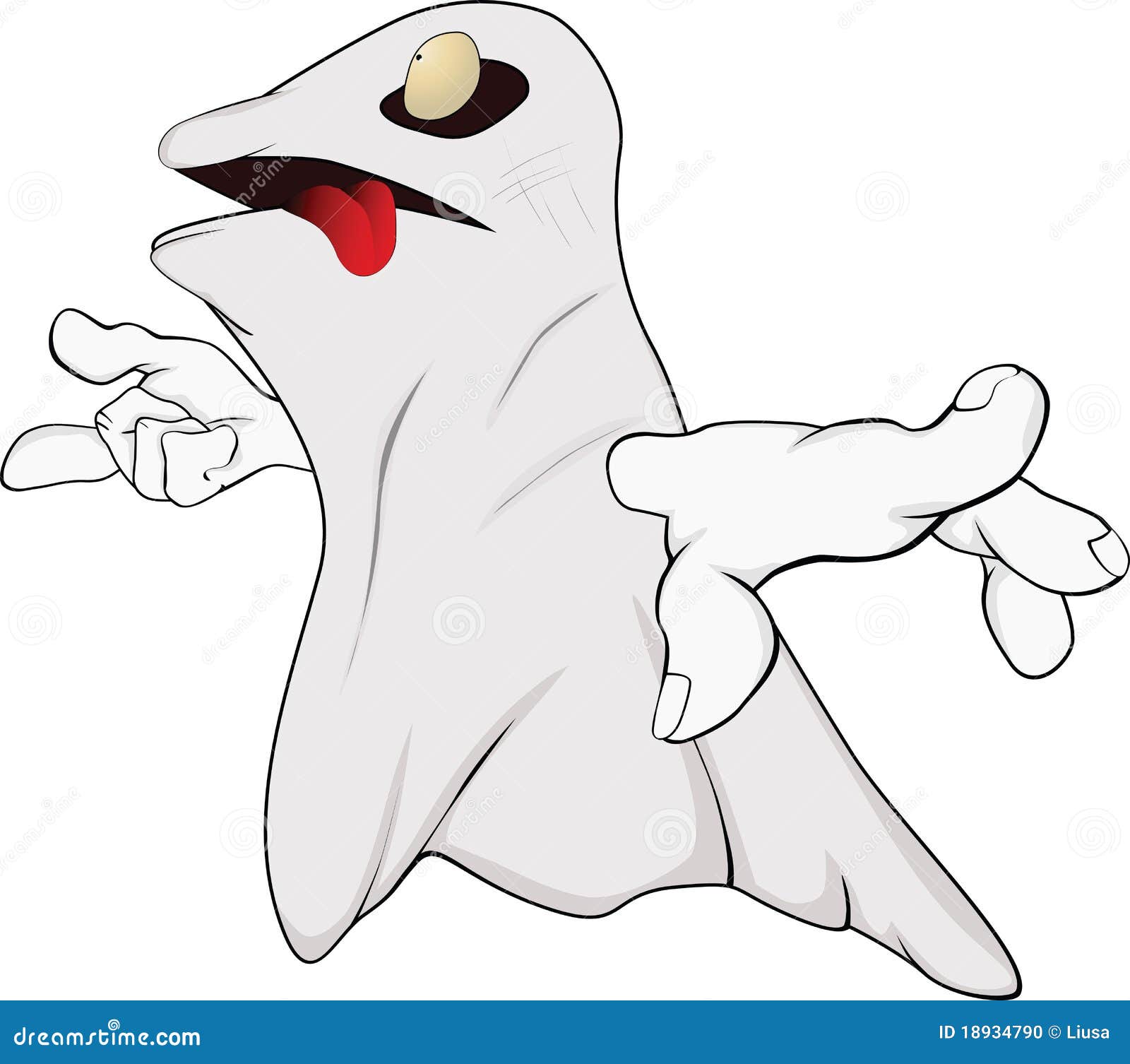 Spirit.Cartoon stock vector. Illustration of comic, demon - 18934790