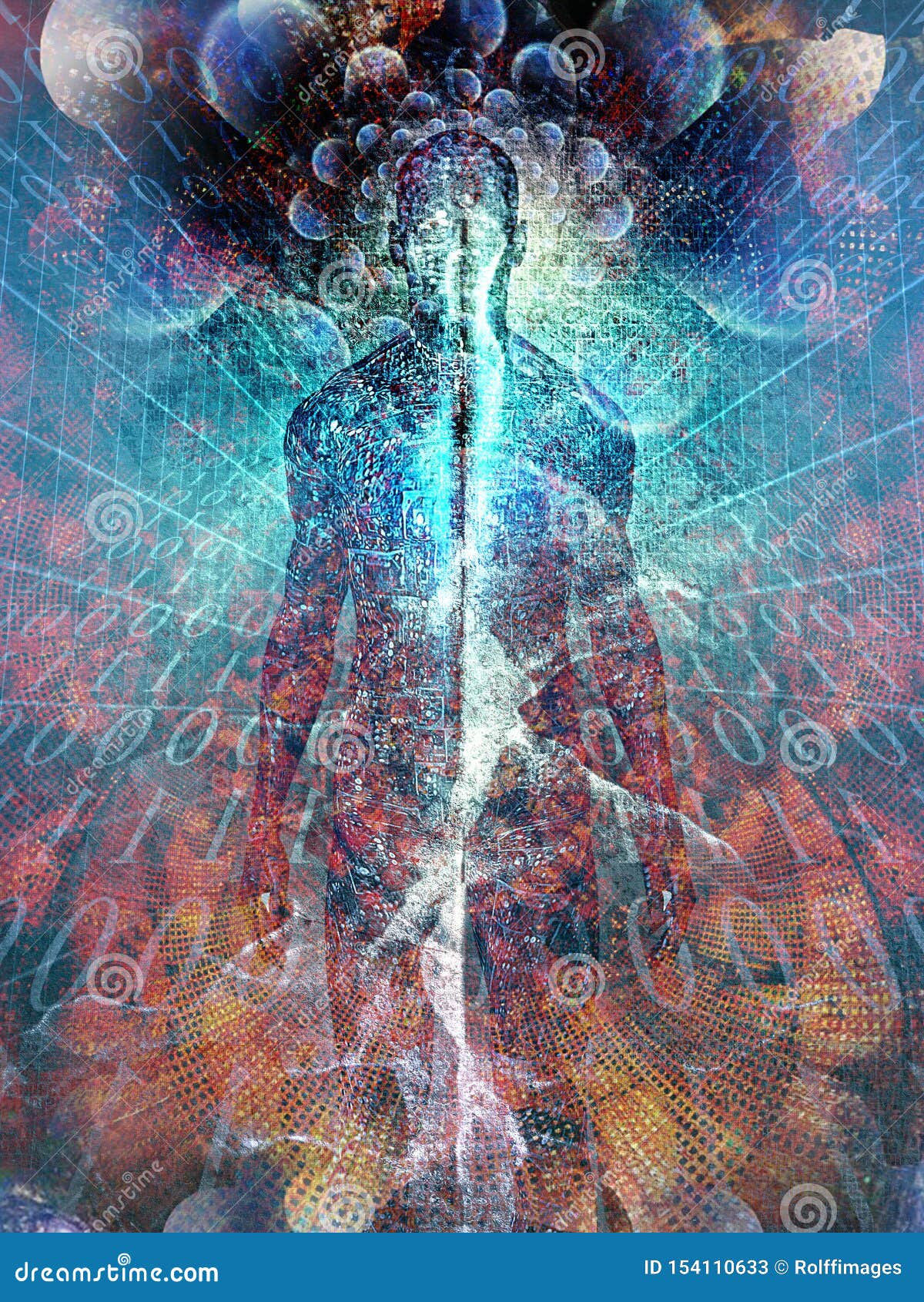 Spirit Code stock illustration. Illustration of dream - 154110633