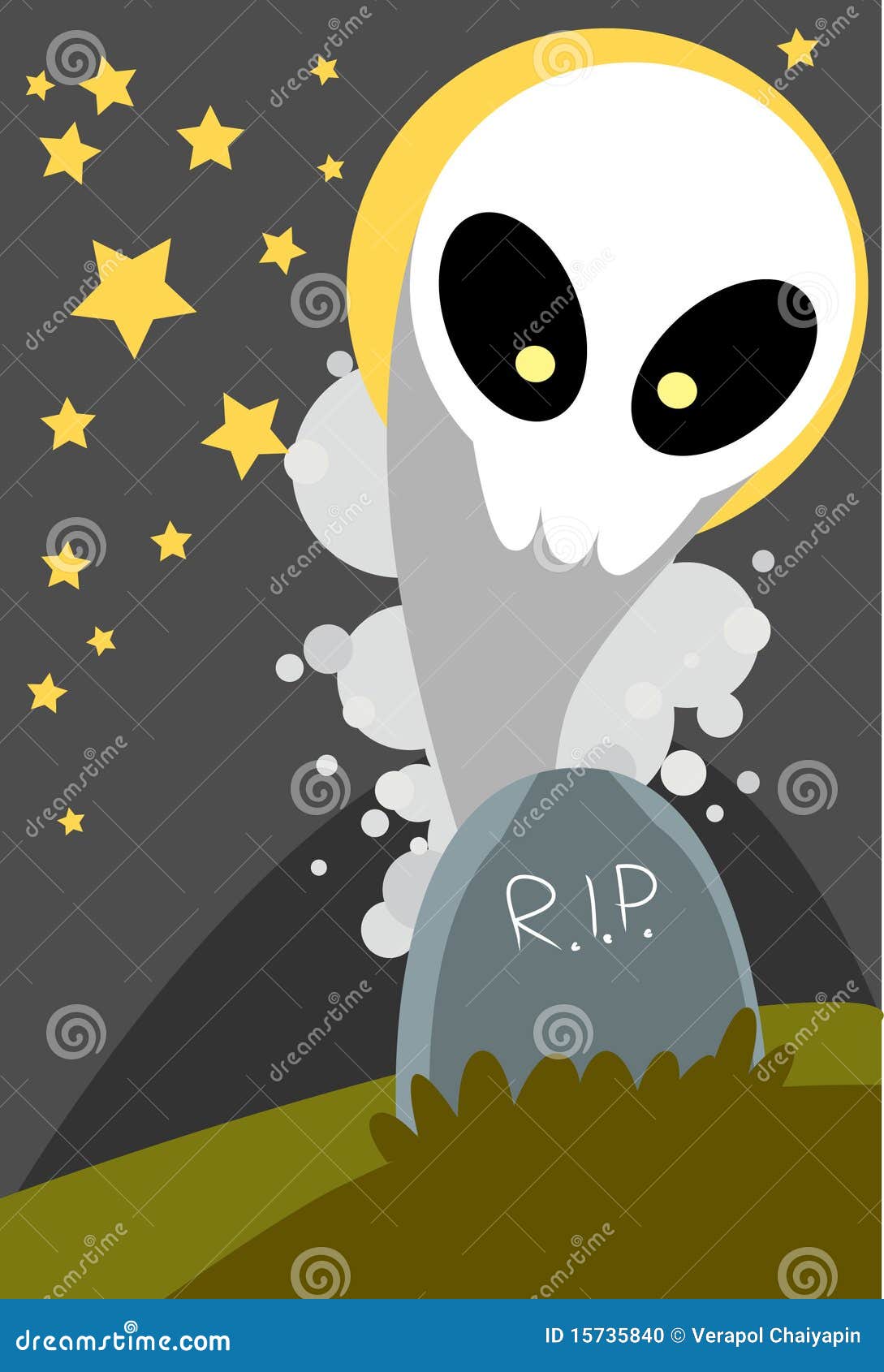 Spirit from the Death stock illustration. Illustration of evil - 15735840