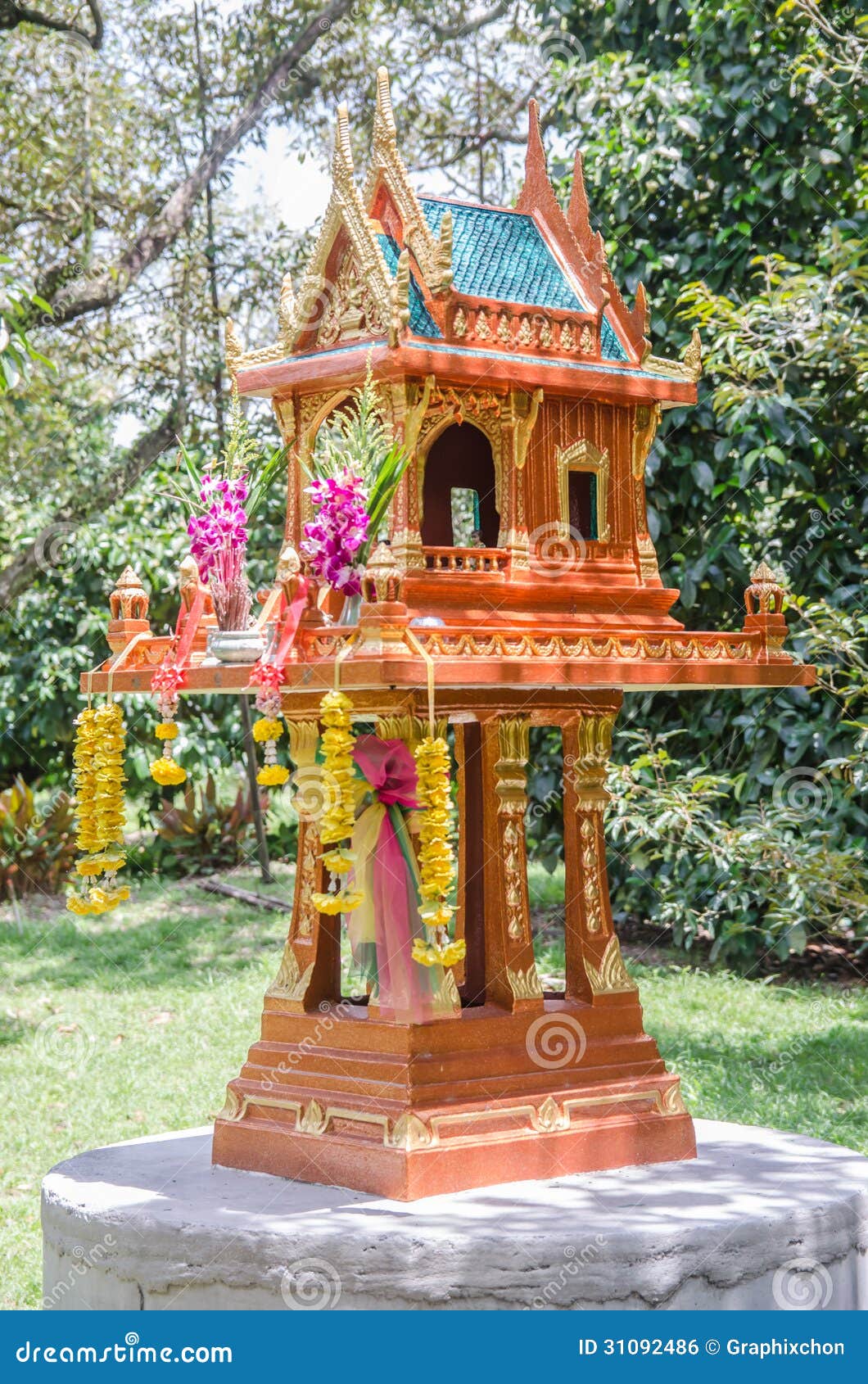 Spirit house stock photo. Image of culture, cityscape - 31092486