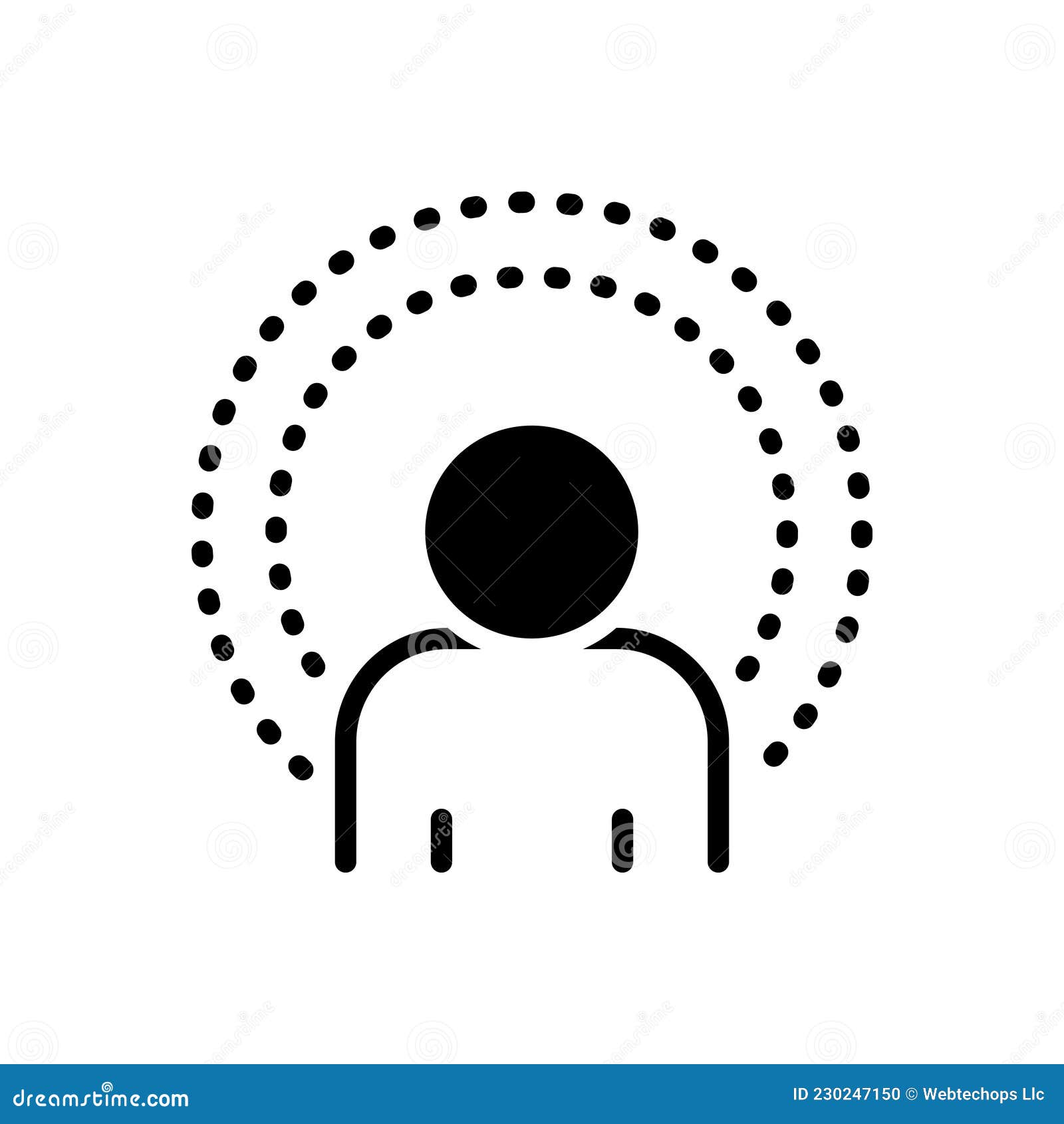 Black Solid Icon for Spirit, Soul and Life Stock Vector - Illustration ...