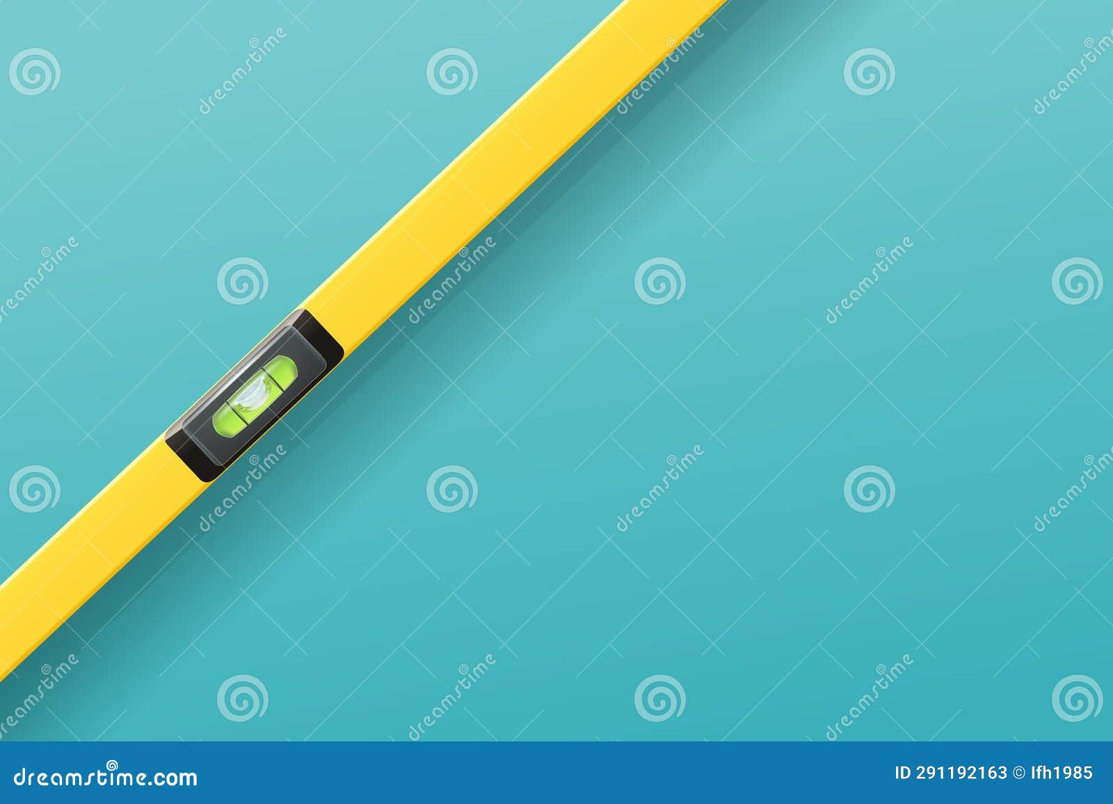 Spirit Level on Blue Back Top View Stock Vector - Illustration of ...