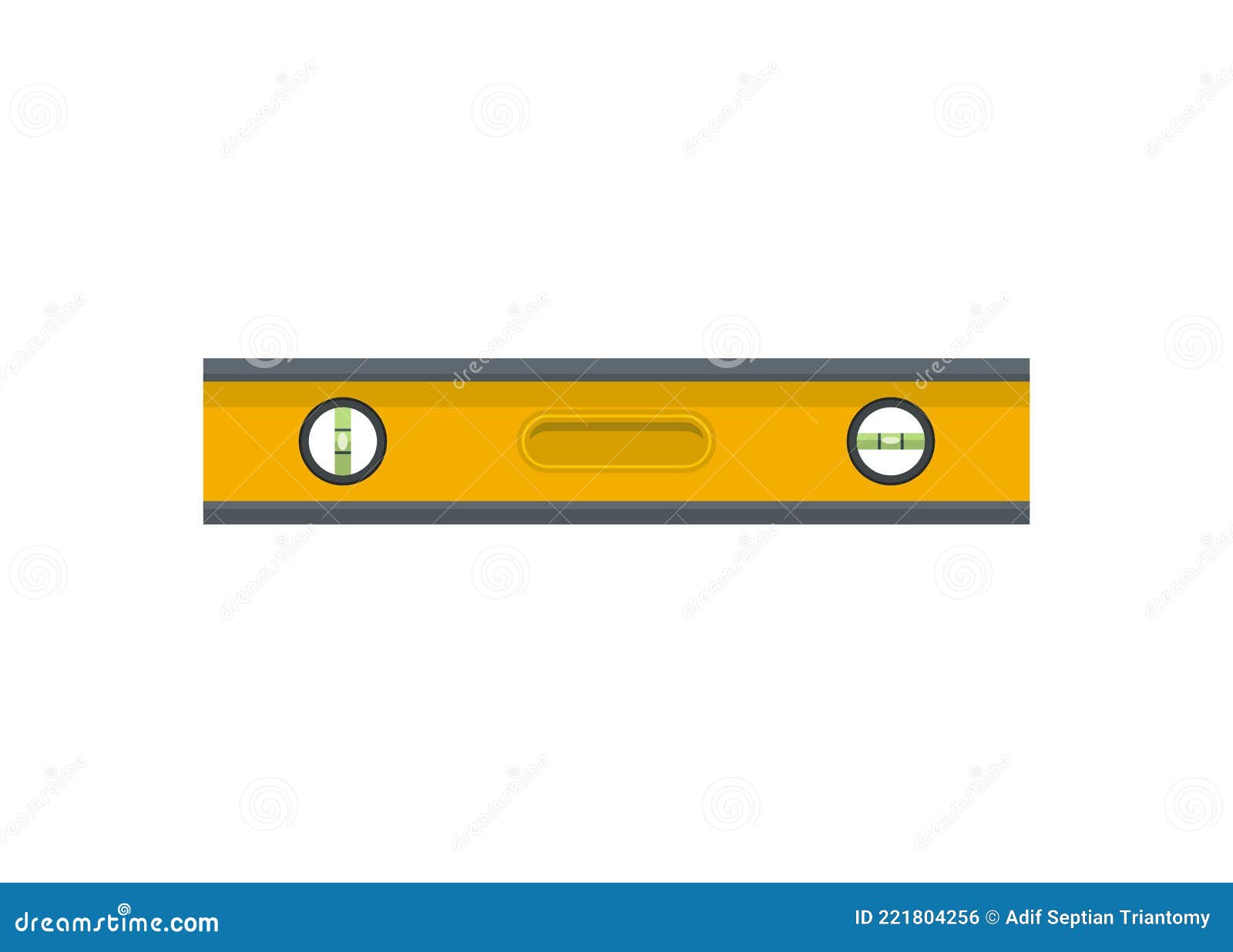 Spirit Level. Simple Flat Illustration. Stock Vector - Illustration of ...