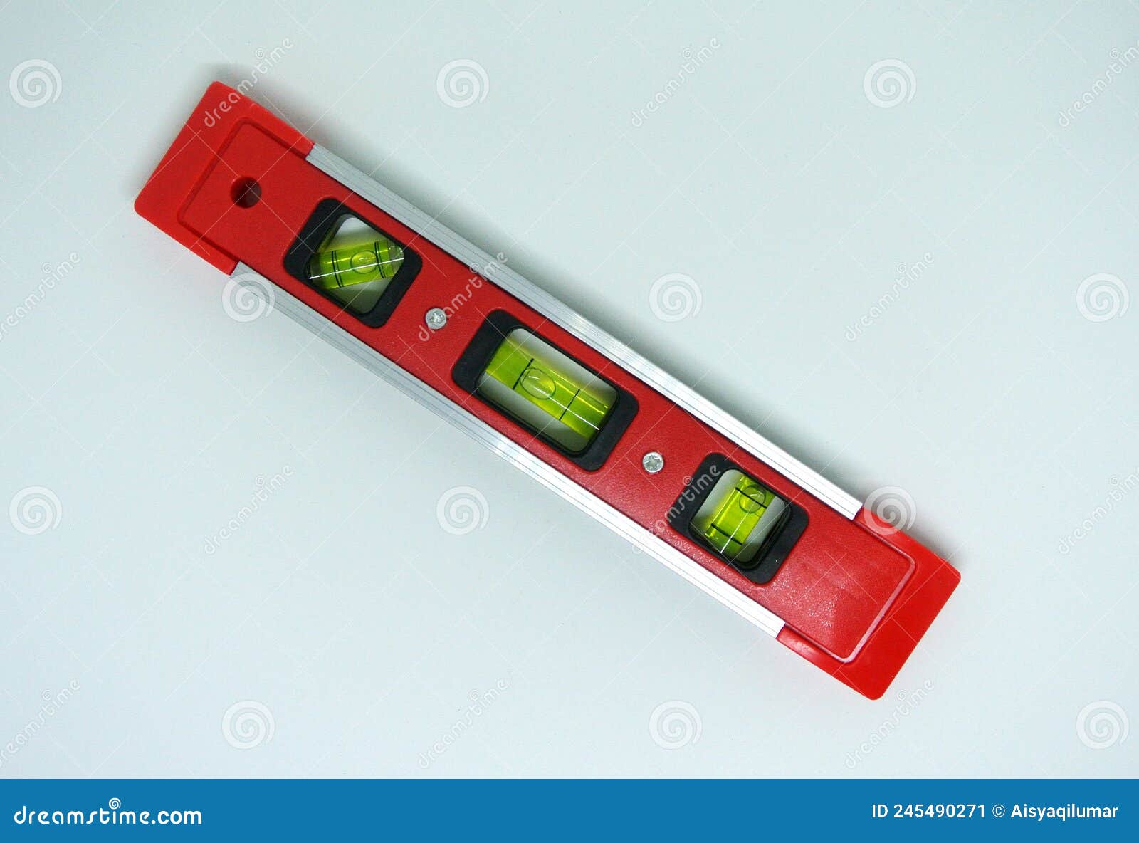 Spirit Level Tool for Carpenter of Contractor To Determine Object ...