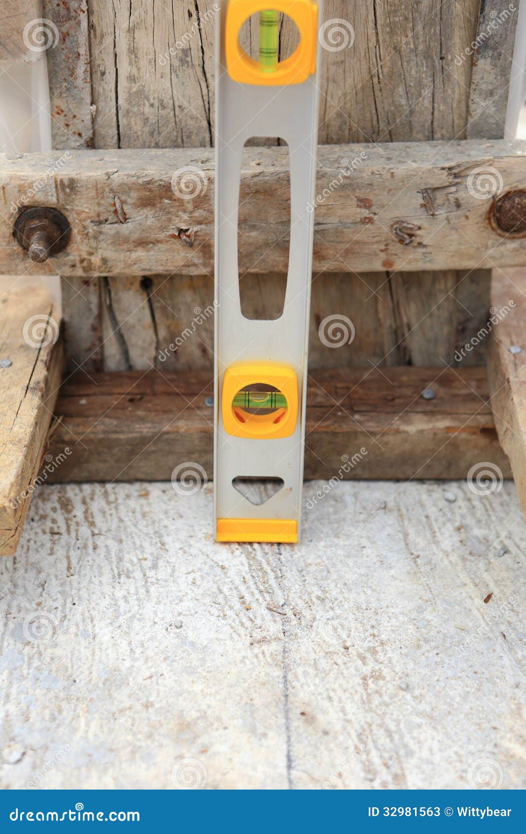 Spirit Level Using or Home Construction Stock Image - Image of spirit ...