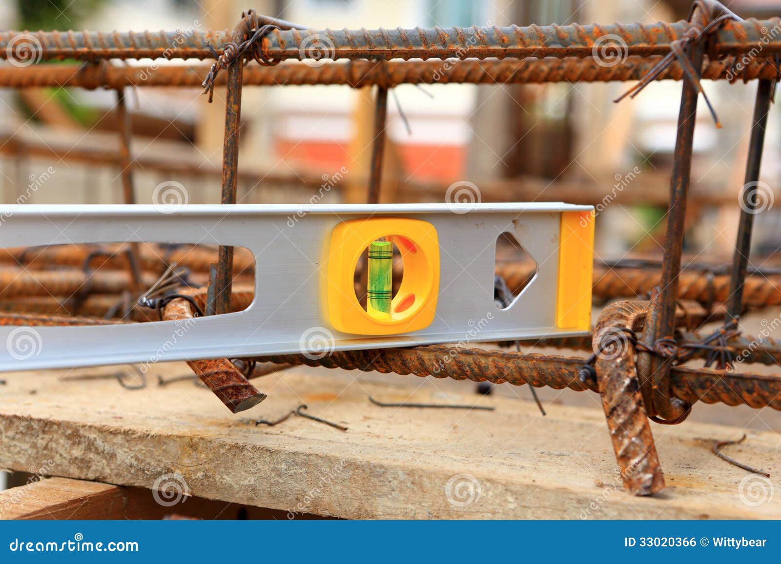Spirit Level Using or Home Construction Stock Photo - Image of ...