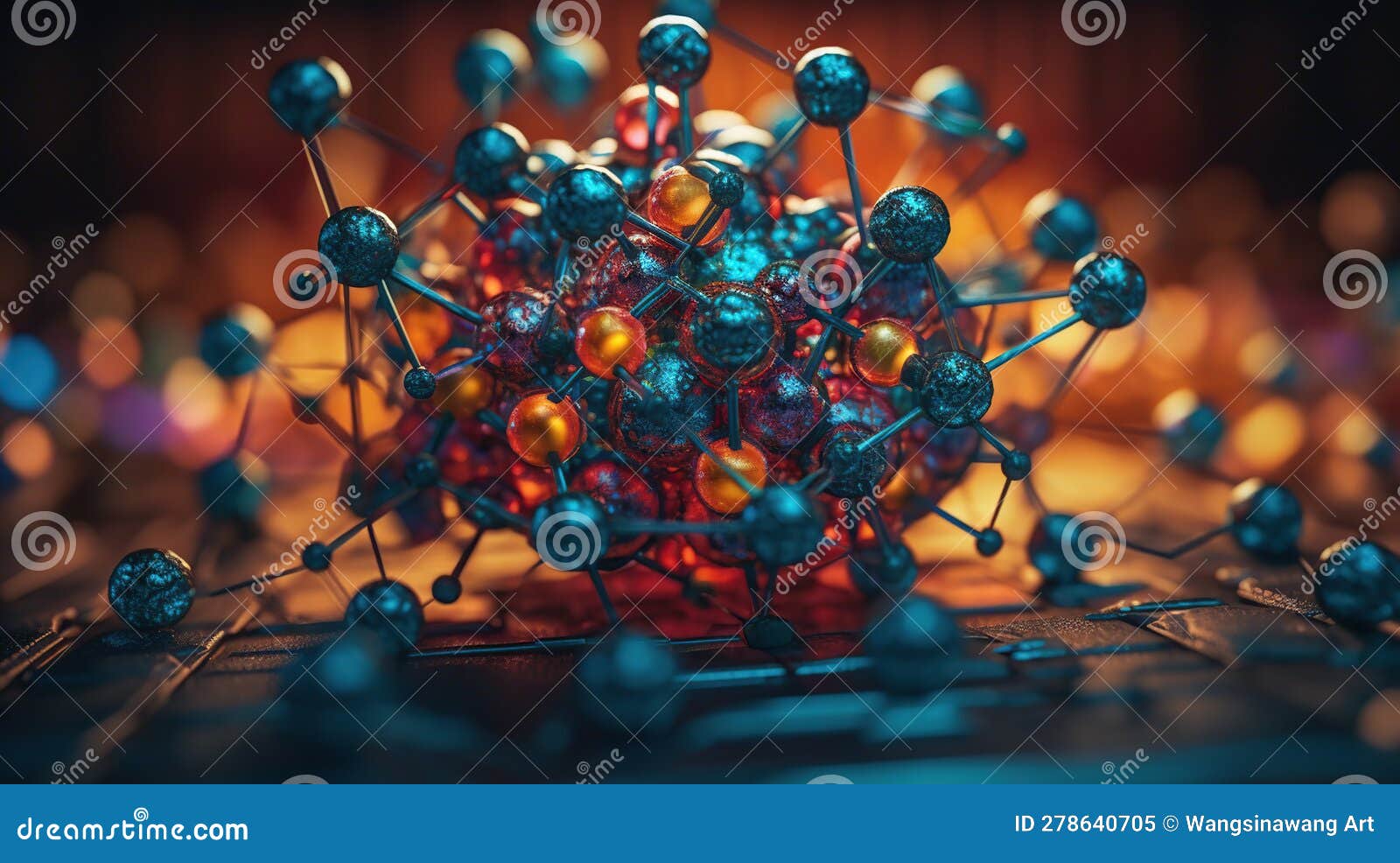 The Spirit Molecule, Generated Ai Image Royalty-Free Stock Photo ...