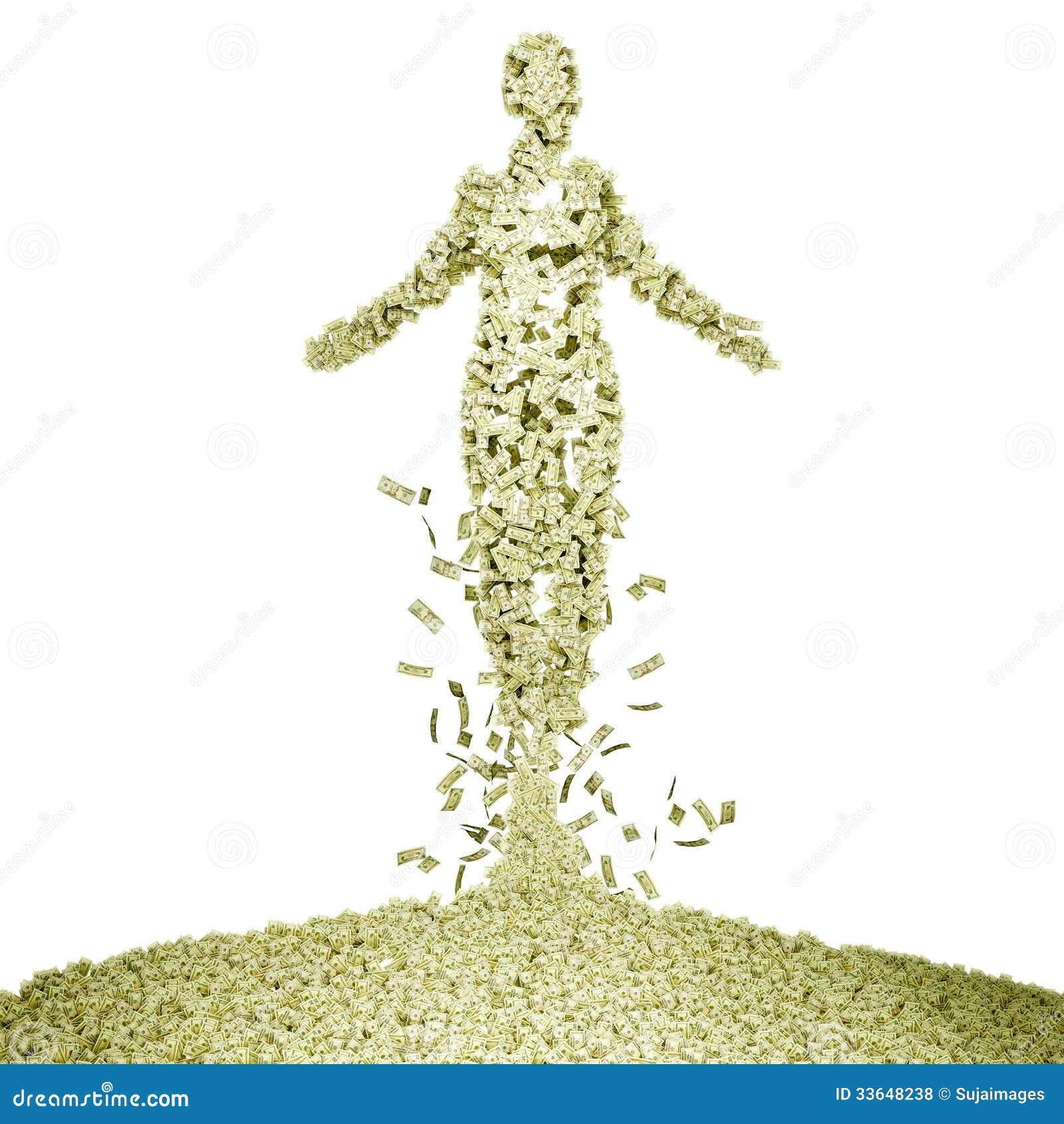 Spirit of money stock illustration. Illustration of large - 33648238