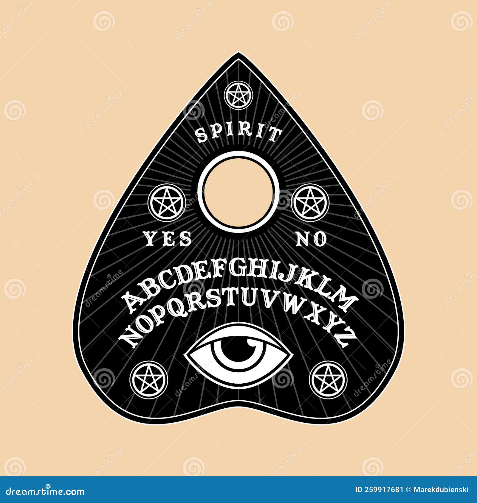 Ouija Pointer For Spirit Talking Board, Spiritualism Session Board With ...