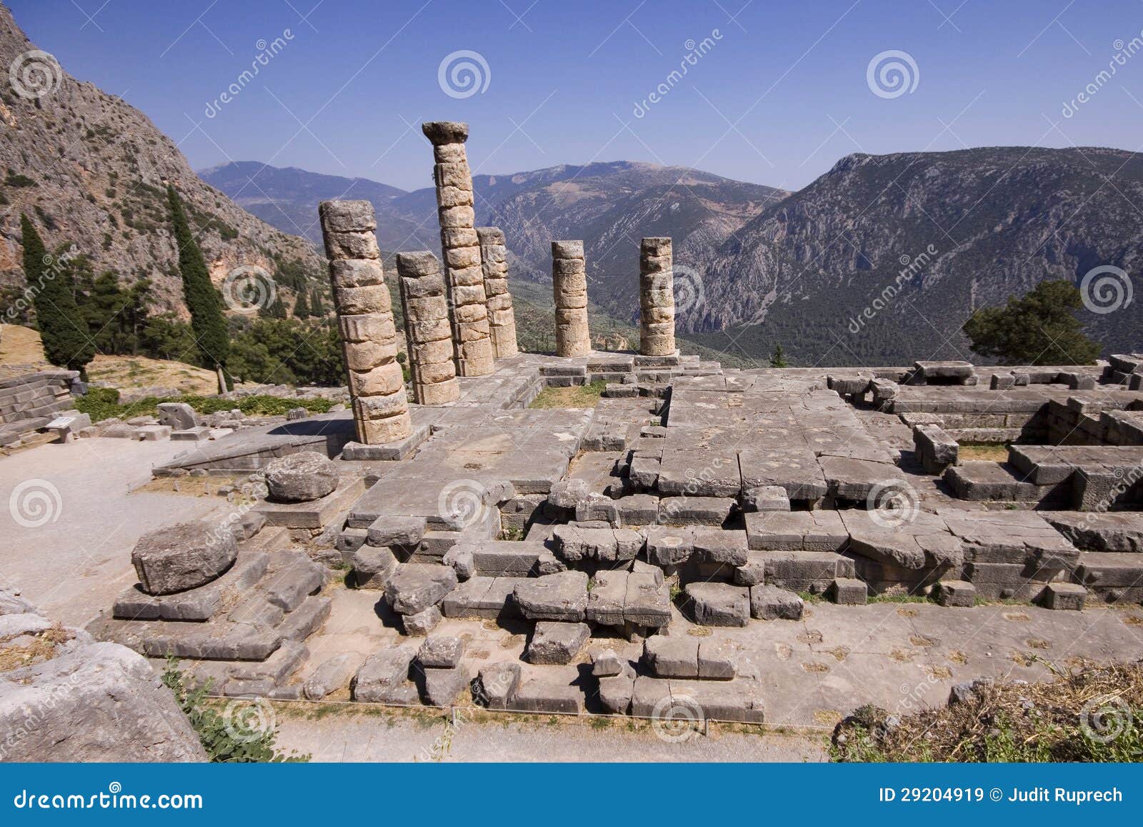 Spirit of the Pythia stock image. Image of cypress, delphoi - 29204919