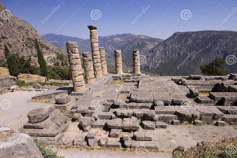Spirit of the Pythia stock image. Image of cypress, delphoi - 29204919