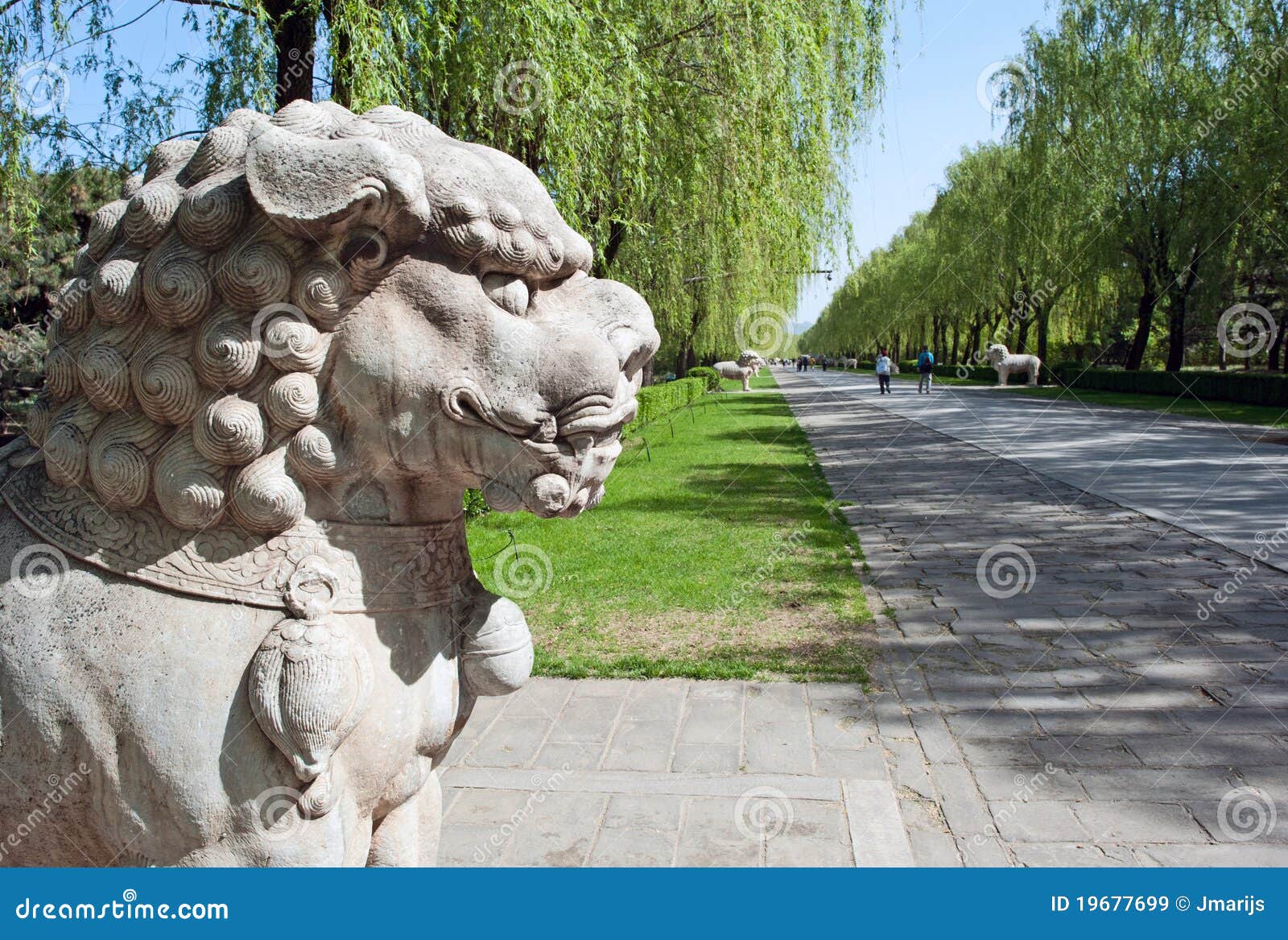 Spirit Way To the Ming Tombs, Beijing Stock Image - Image of guard ...