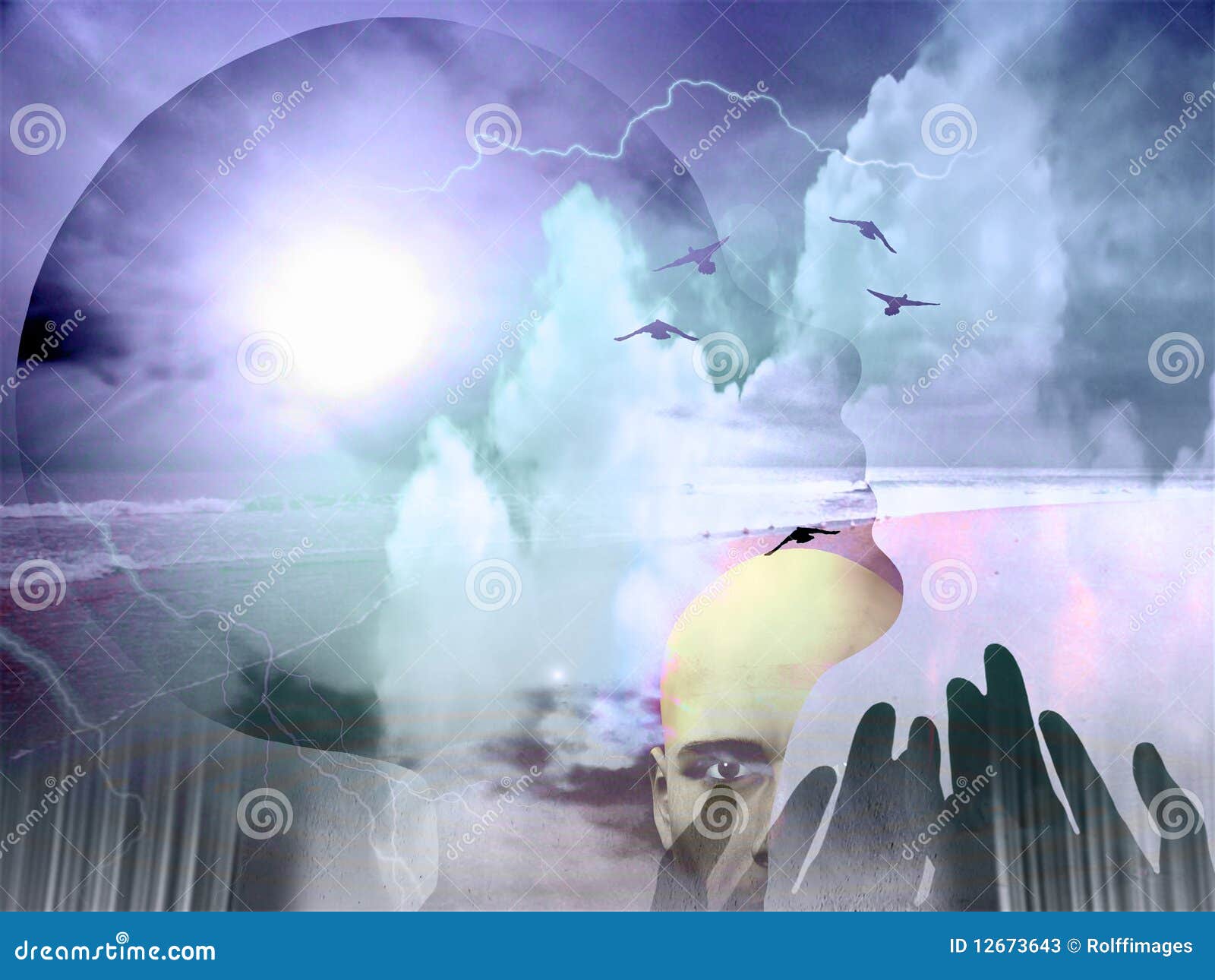 Spiritual Abstract stock illustration. Illustration of fantasy - 12673643