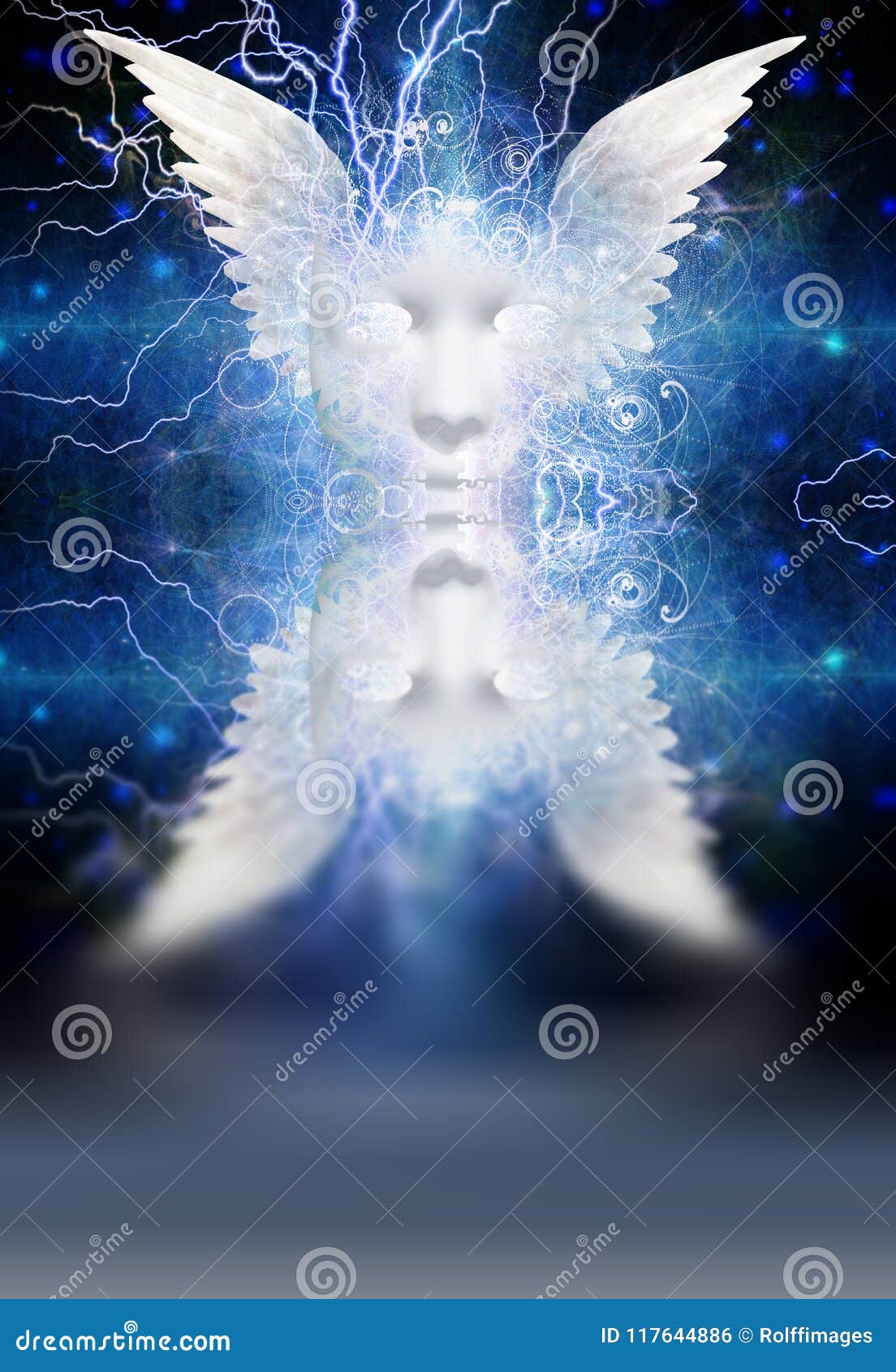 Face of God stock illustration. Illustration of concept - 117644886