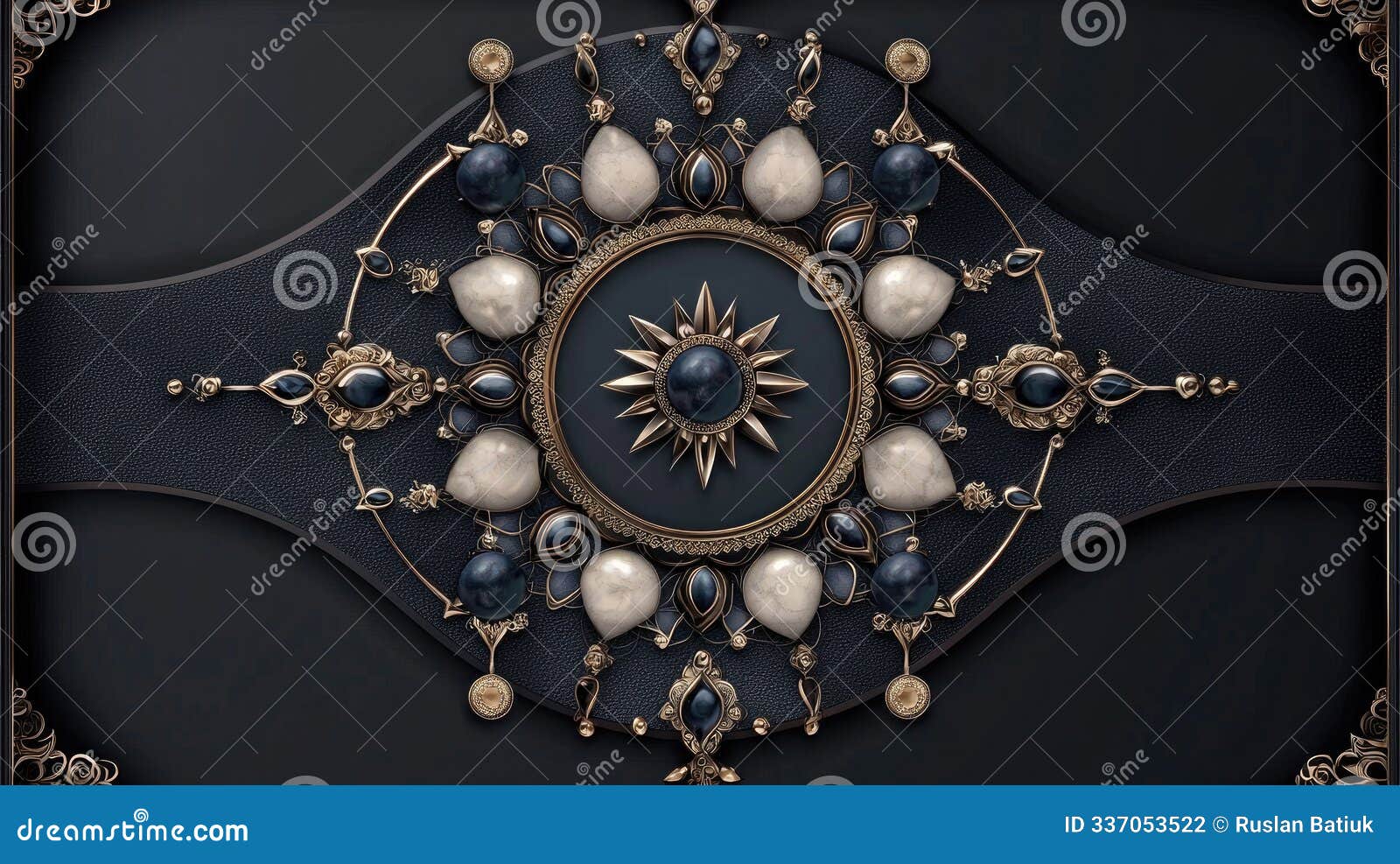 Spiritual Design: Mandala with Complex Patterns and Geometric ...