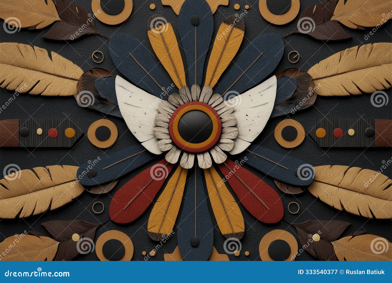 Spiritual Design: Mandala with Complex Patterns and Geometric ...