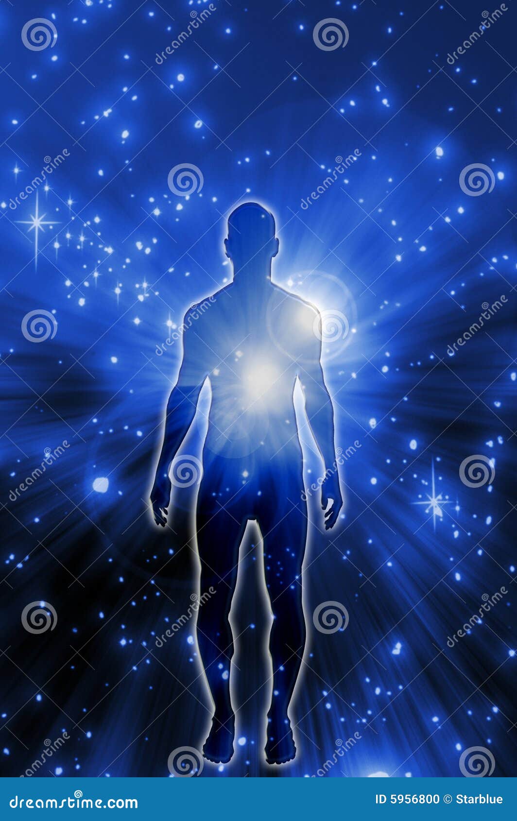 Spiritual energy stock illustration. Illustration of light - 5956800