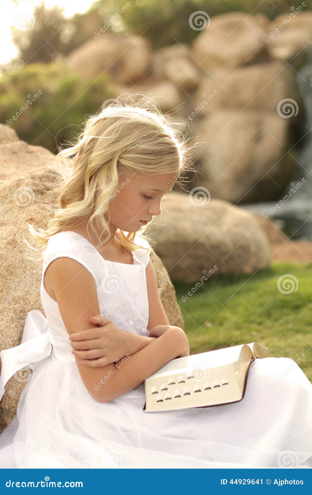 Spiritual Girl stock image. Image of bible, serene, scriptures - 44929641