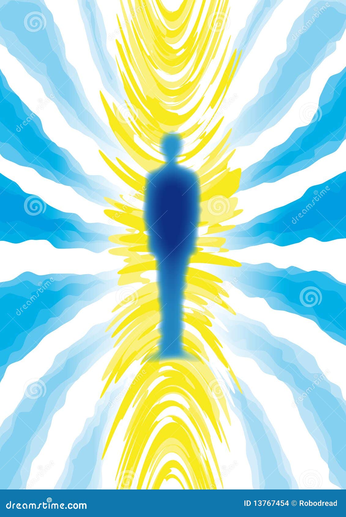 Spiritual man stock illustration. Illustration of psychology - 13767454