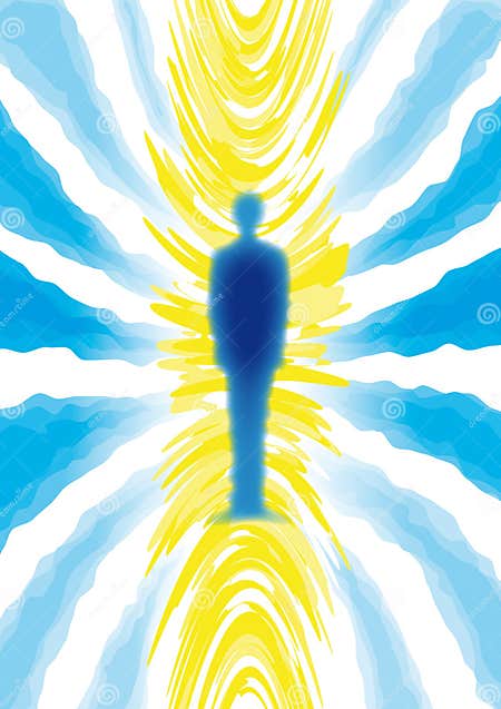 Spiritual man stock illustration. Illustration of psychology - 13767454