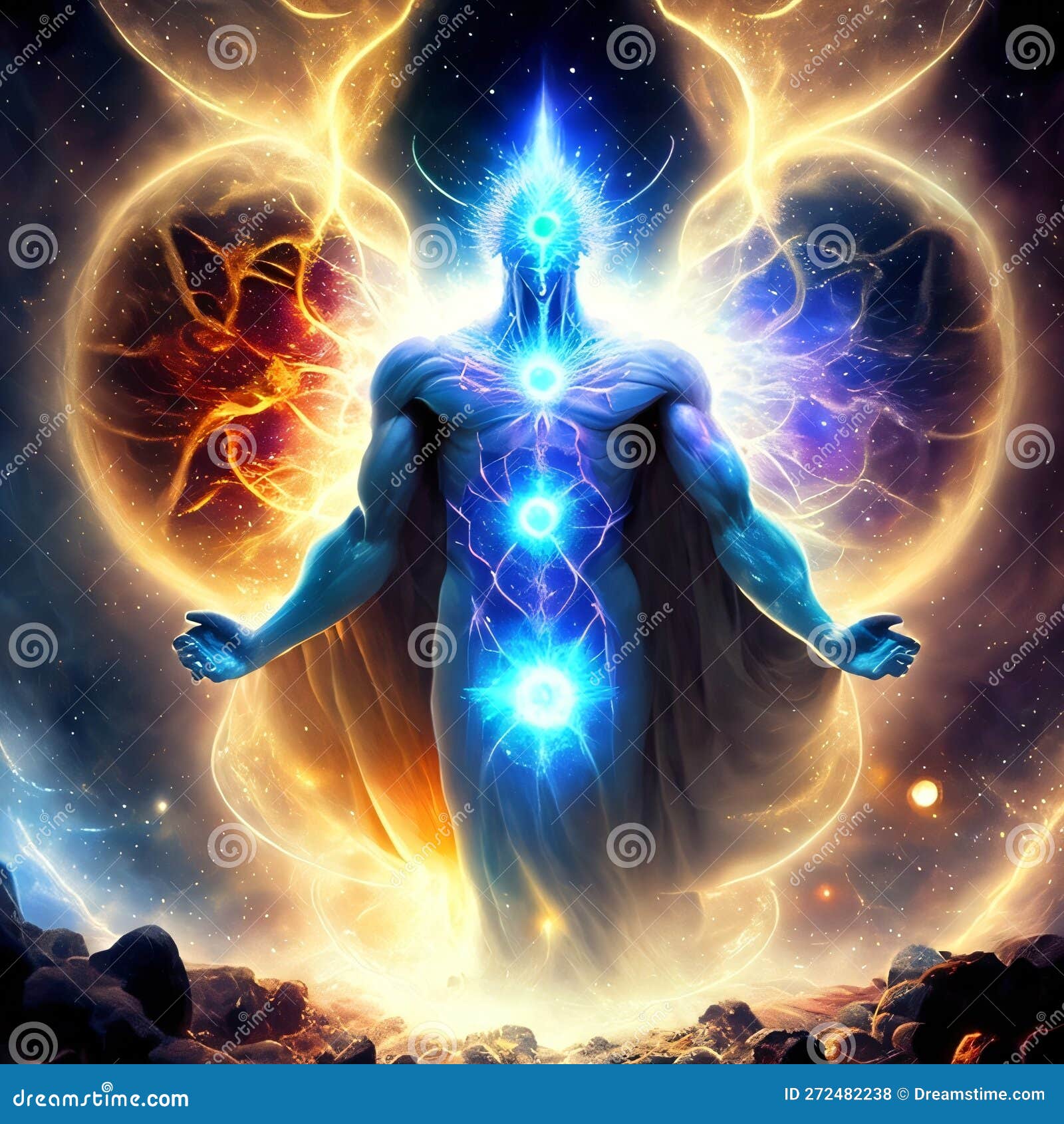 Spiritual Multiversal Entity Making a Decision Happen Stock ...