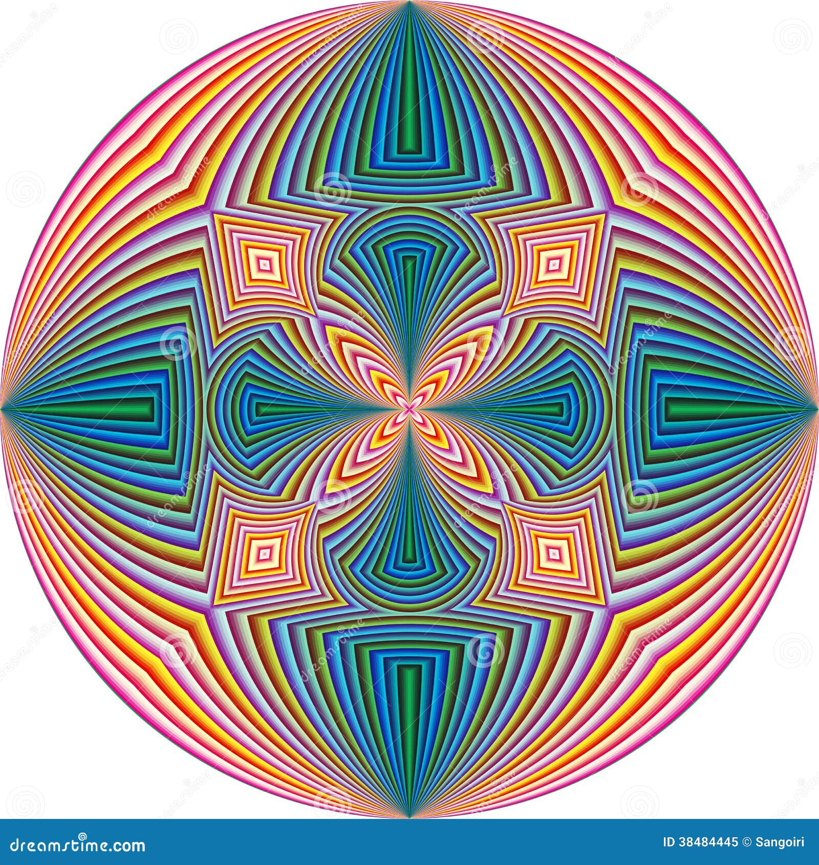 Spiritual Pattern stock illustration. Illustration of harmony - 38484445