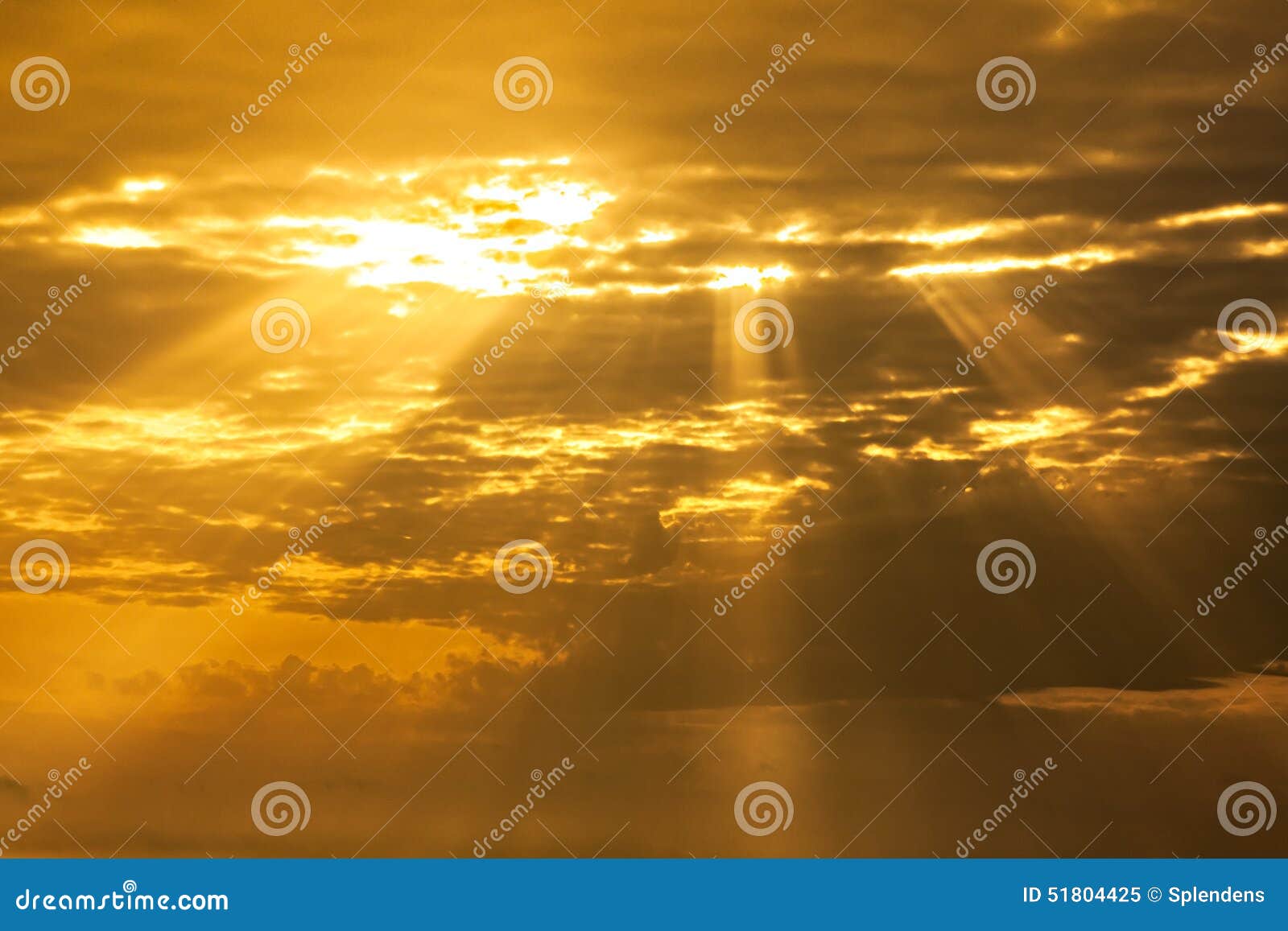 Spiritual Sky with Light Rays Stock Image - Image of idyllic, freedom ...