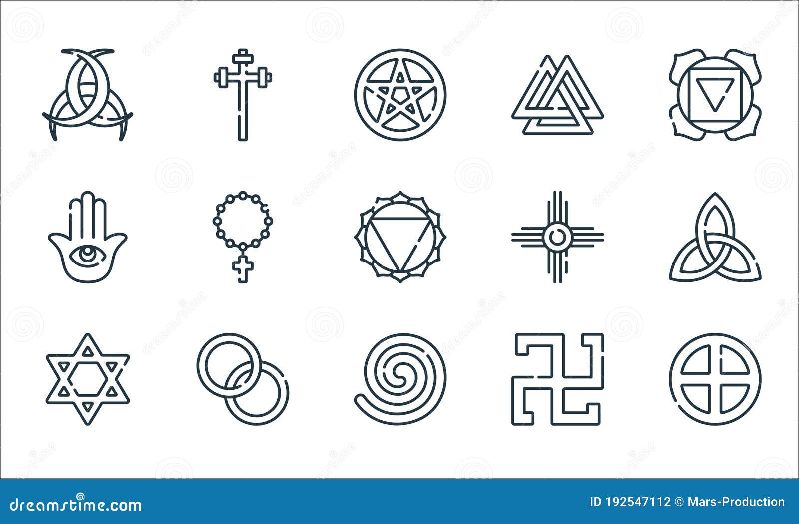 Spiritual Symbols Line Icons. Linear Set Stock Vector - Illustration of ... Spiritual Symbols Line Icons. Linear Set Stock Vector - Illustration of ...
