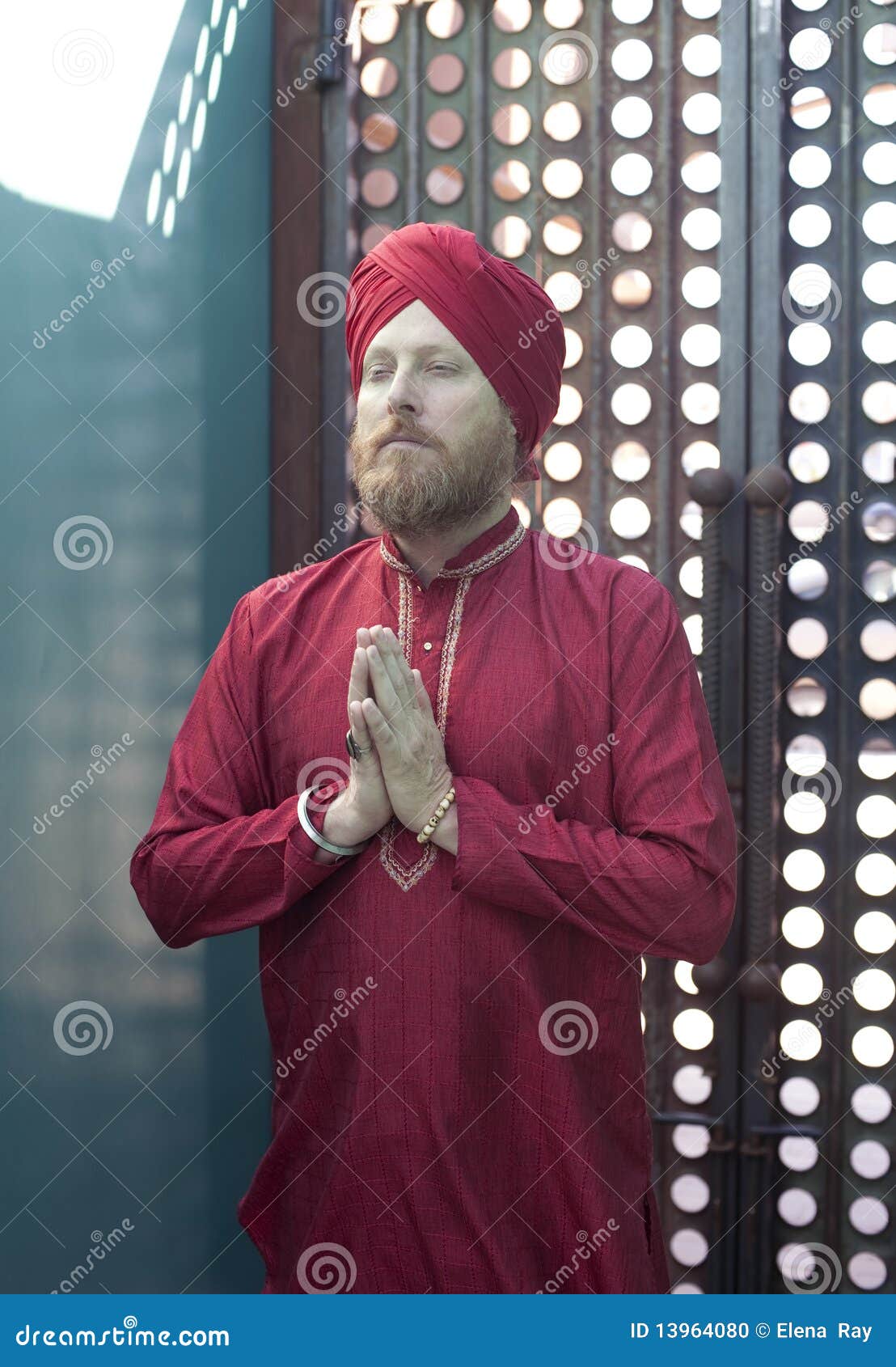 Spiritual Yoga Man stock photo. Image of blue, expressions - 13964080