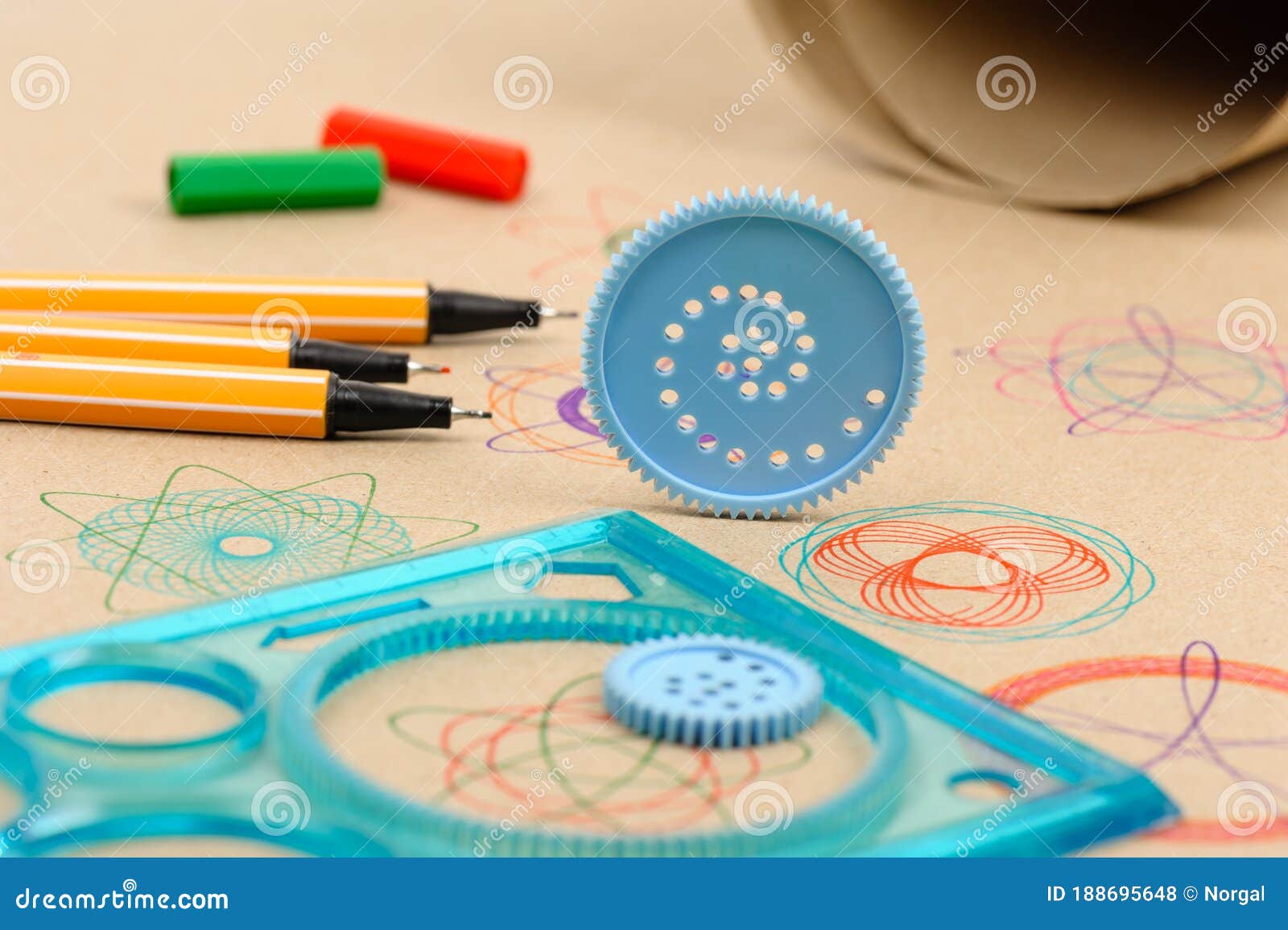 Spirograph stock photo. Image of spirograph, education - 188695648