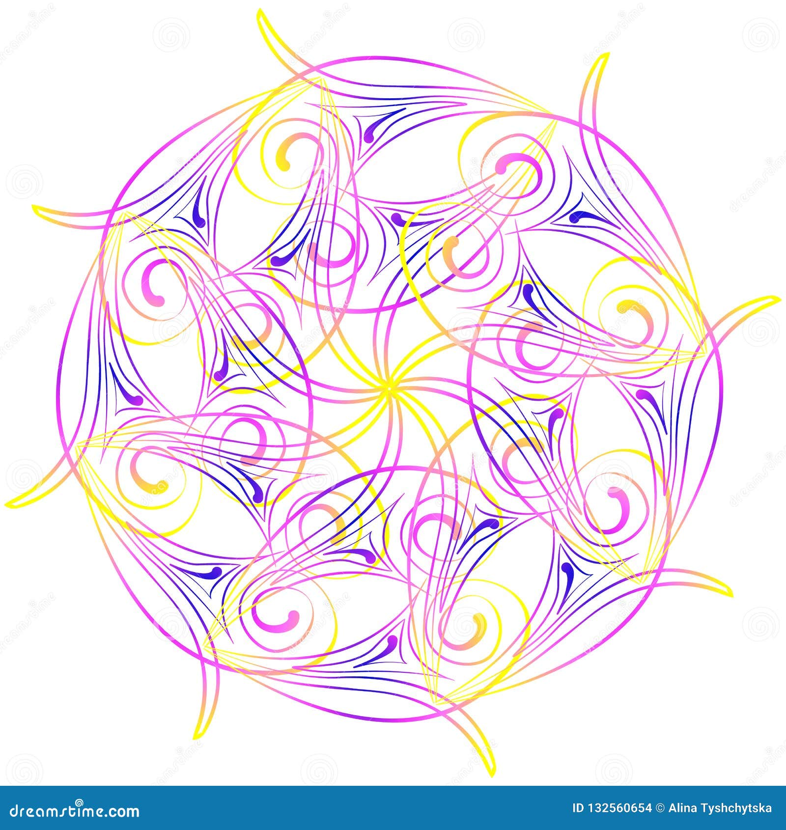 Spirograph. Pattern. Geometric. Circle.Vectir Illustration Stock Vector ...