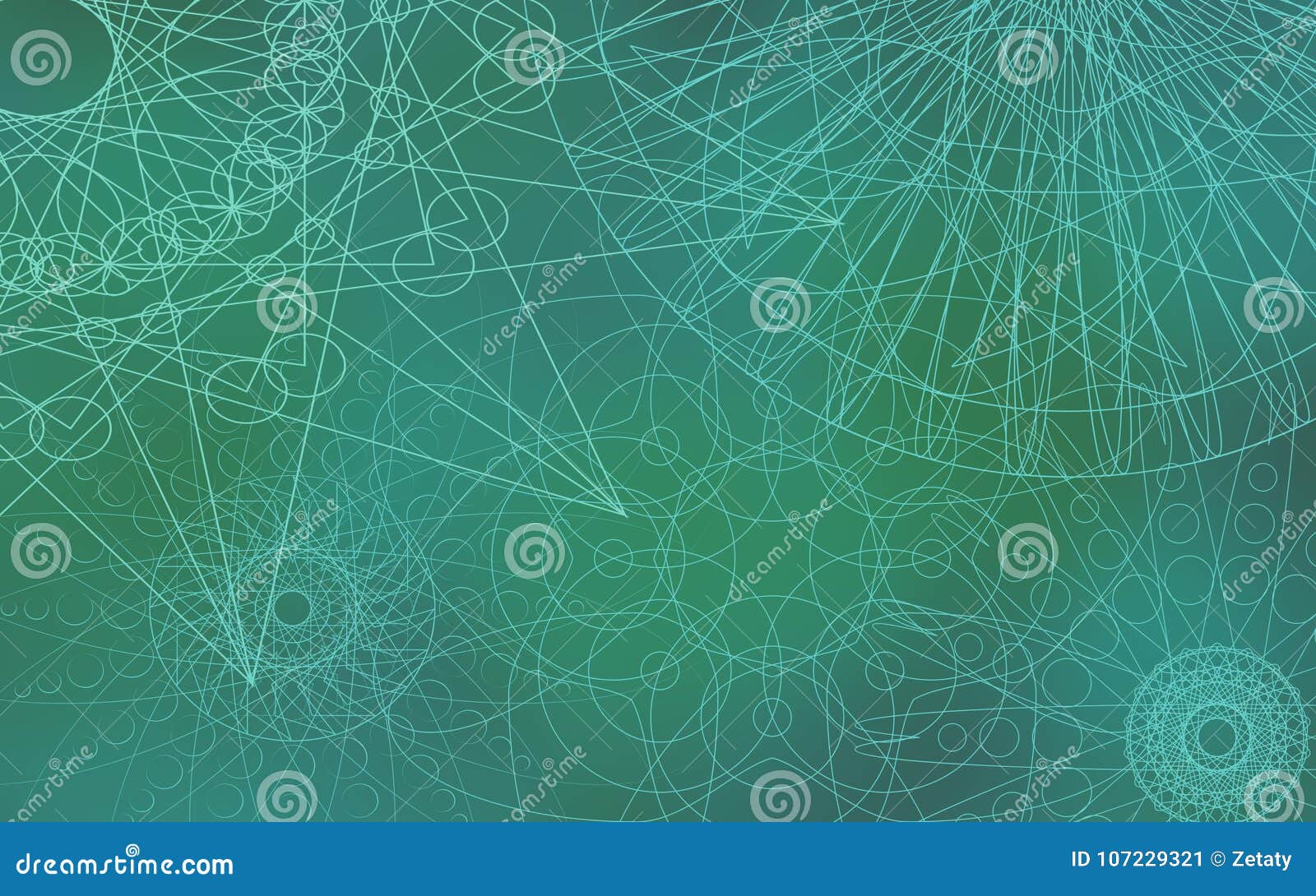 Spirograph`s Abstract Pattern Background Stock Illustration ...