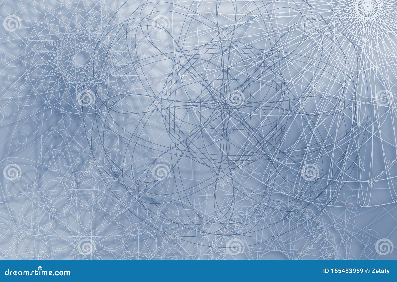 Spirograph`s Abstract Pattern Background Stock Illustration ...