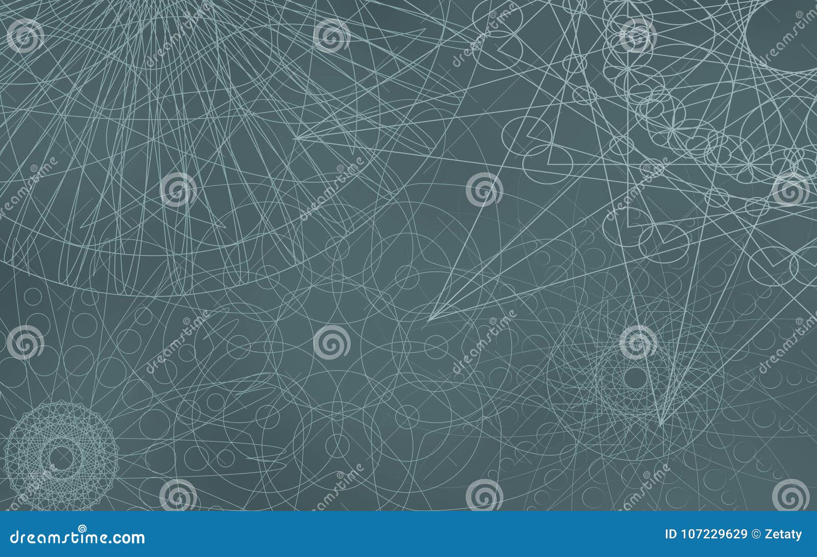 Spirograph`s Abstract Pattern Background Stock Illustration ...