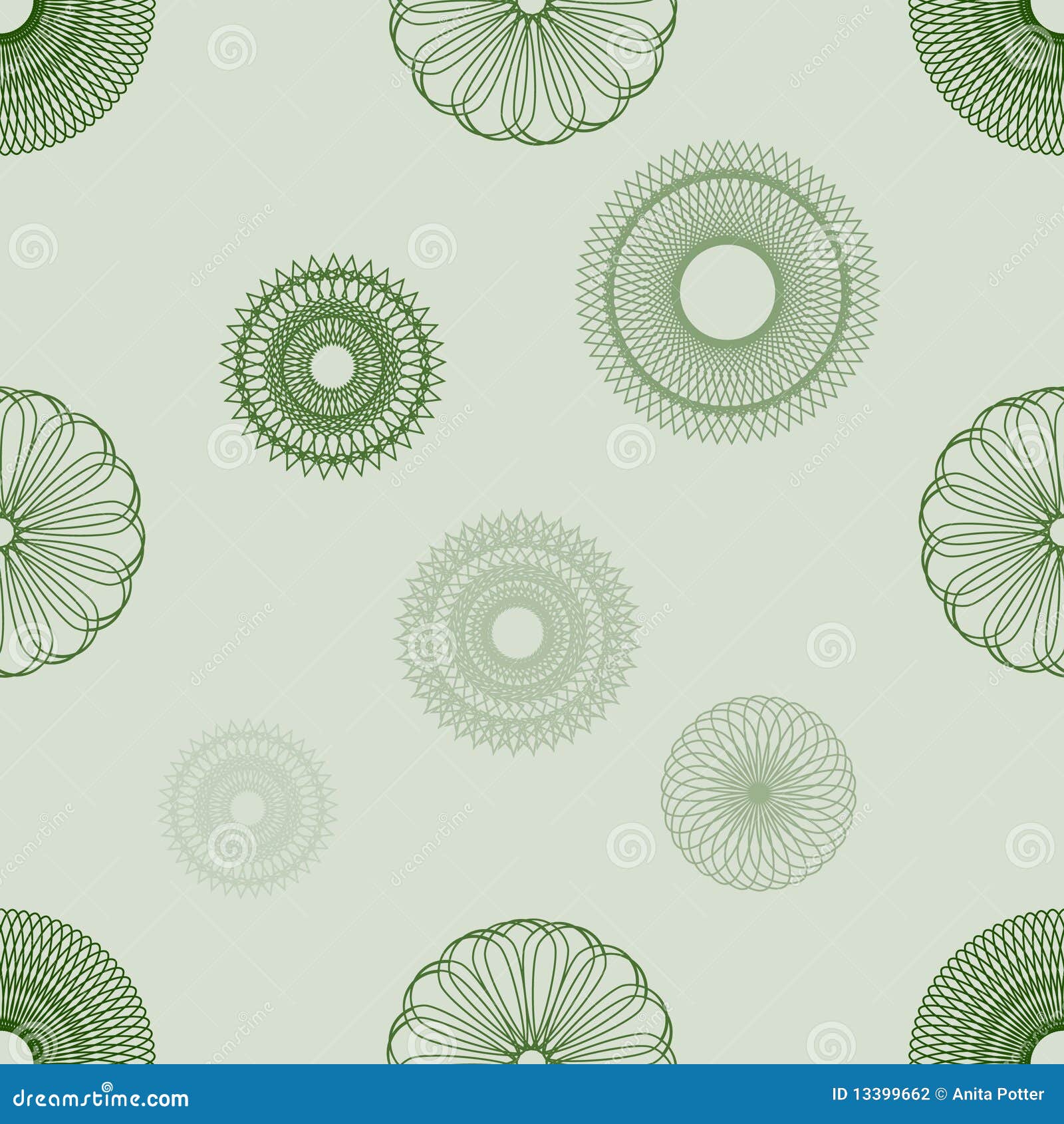 Spirograph Seamless Background Stock Vector - Illustration of repeating ...