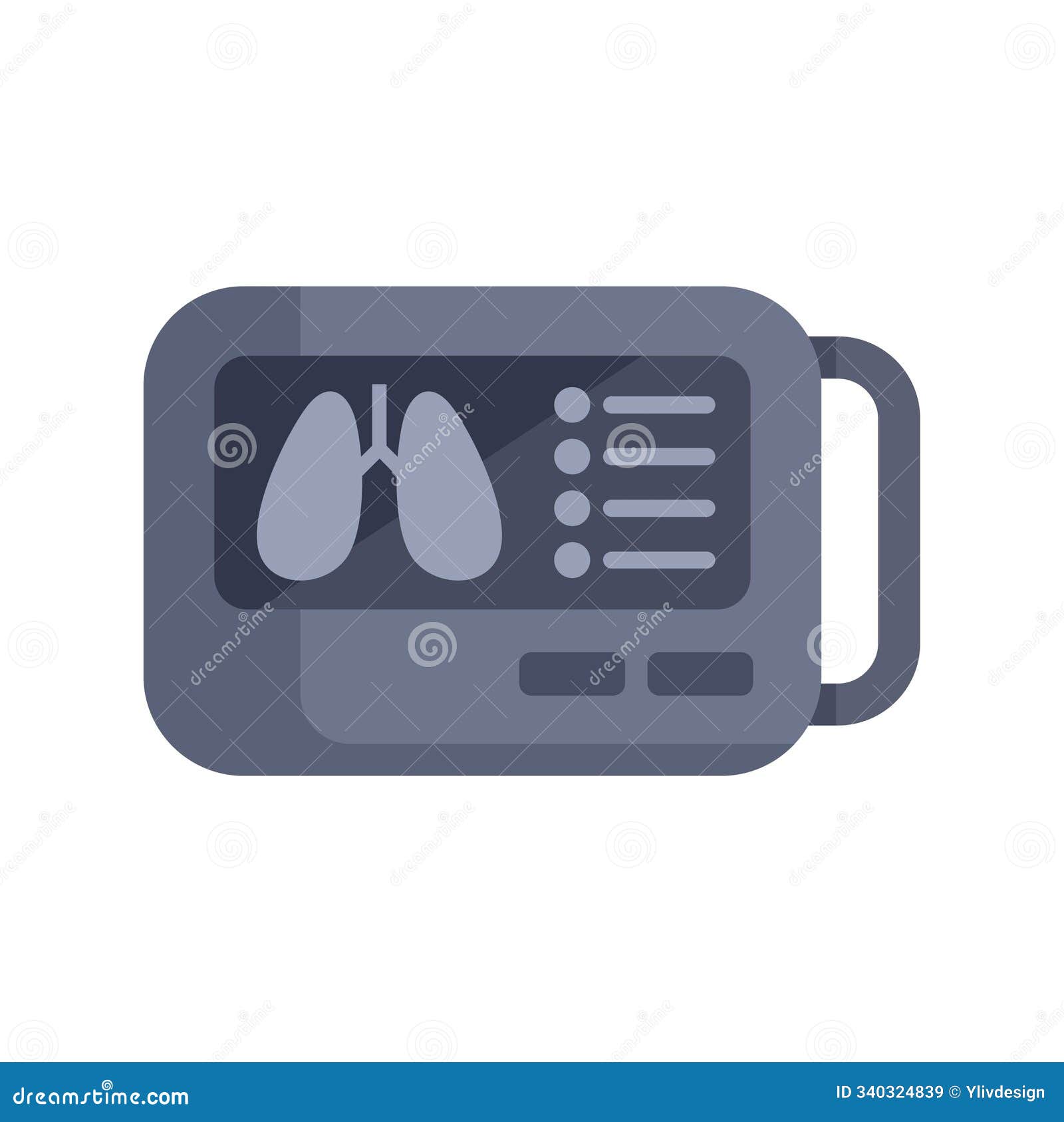 Function Spirometer Cartoon Vector Illustration | CartoonDealer.com ...