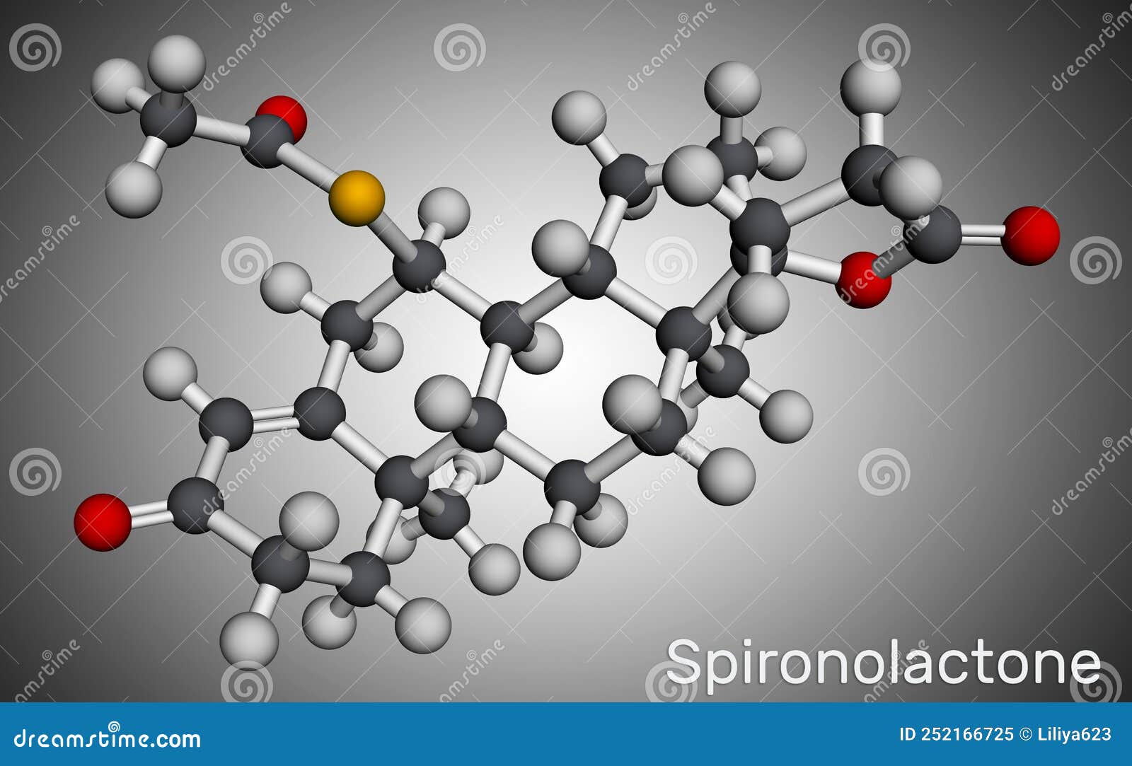 Spironolactone Molecule. it is Used for the Treatment of Hypertension ...